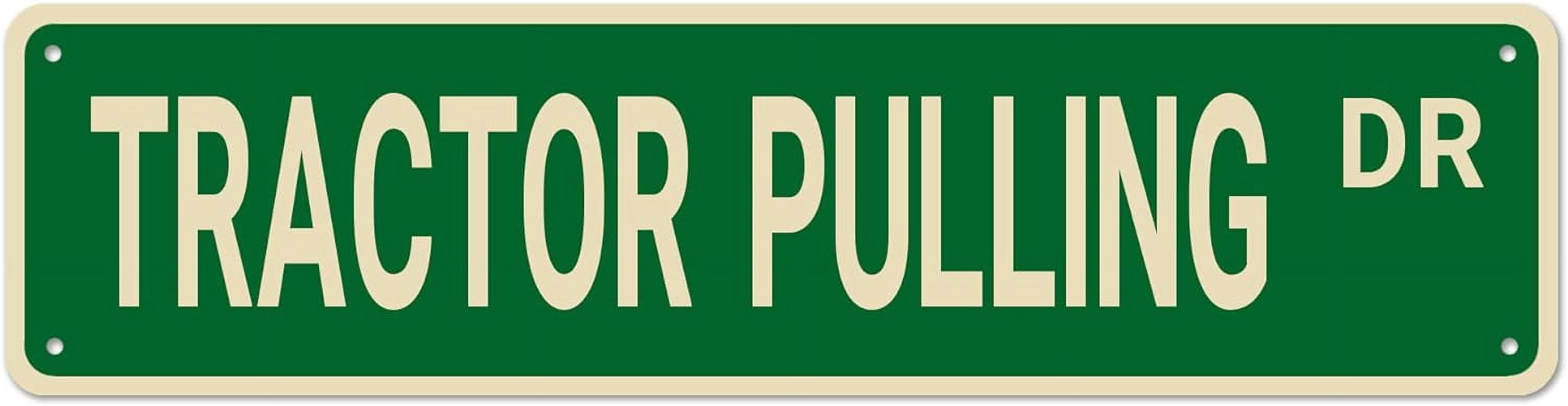 Tractor Pulling Dr Street Signs, Metal Tin Signs, Tractor Decor Tractor ...