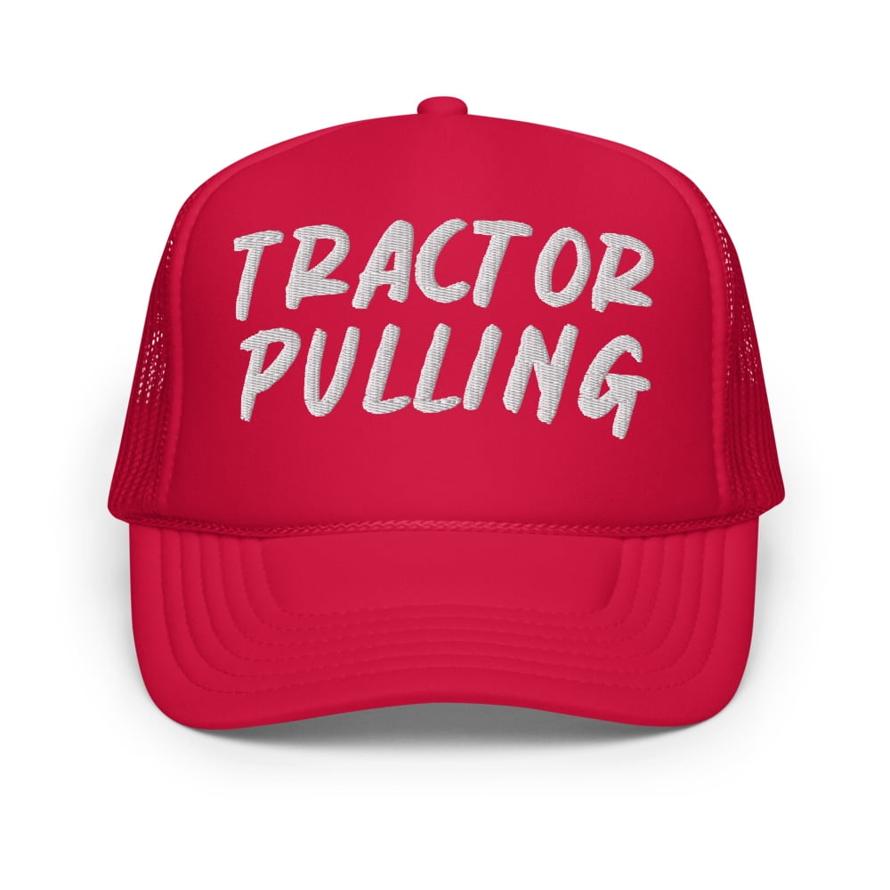 Tractor Pulling Foam Trucker Hat (Red) - Walmart.com