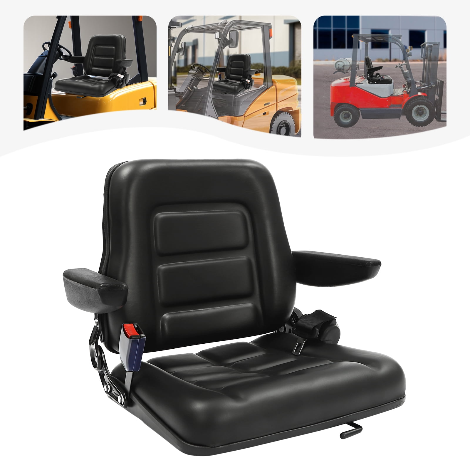 Tractor Seat, Forklift Seat with Adjustable Angle Back,Armrest And ...