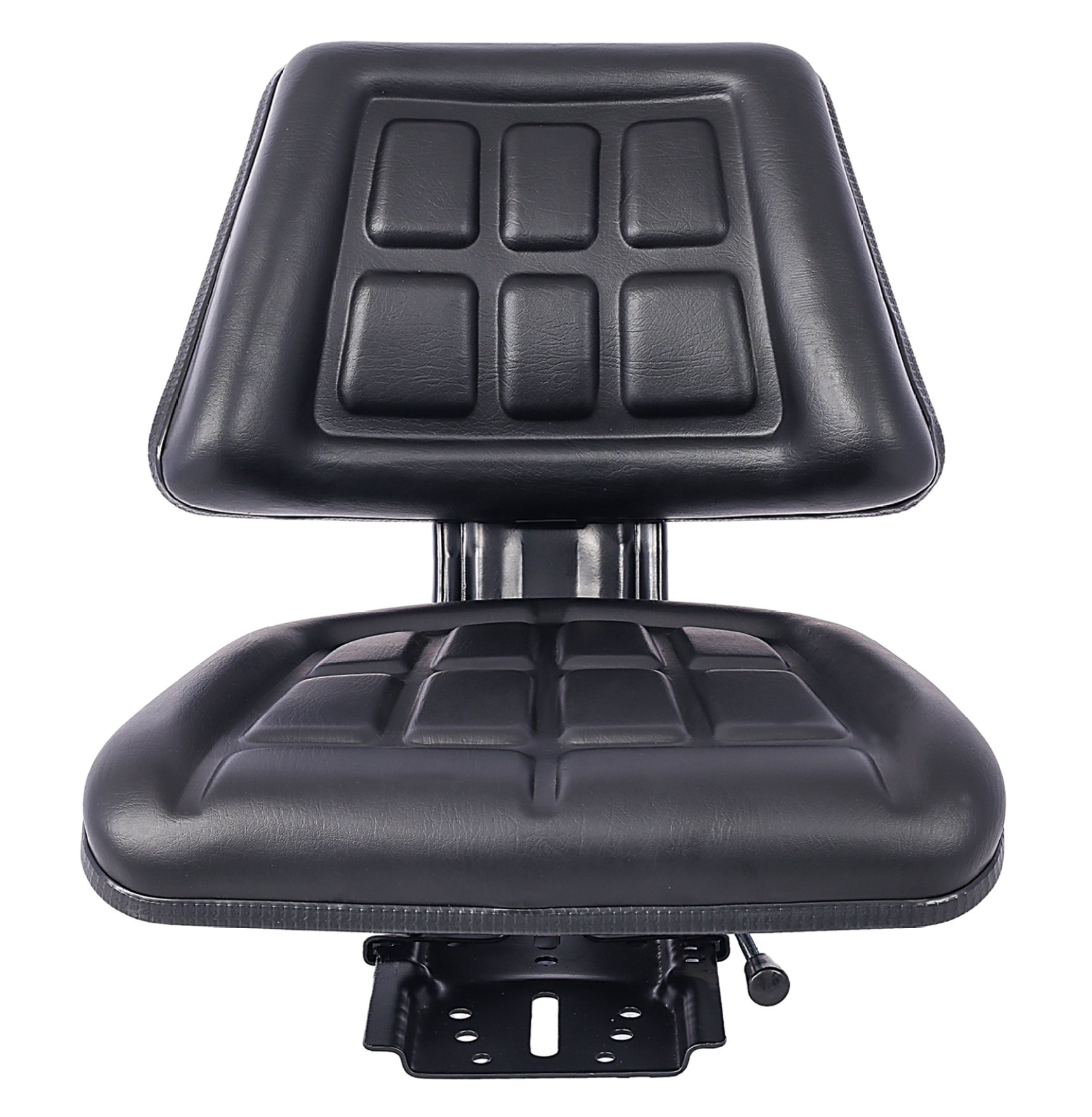 Tractor Seat with Backrest - Black Compact Mower Seat - Slide Track ...