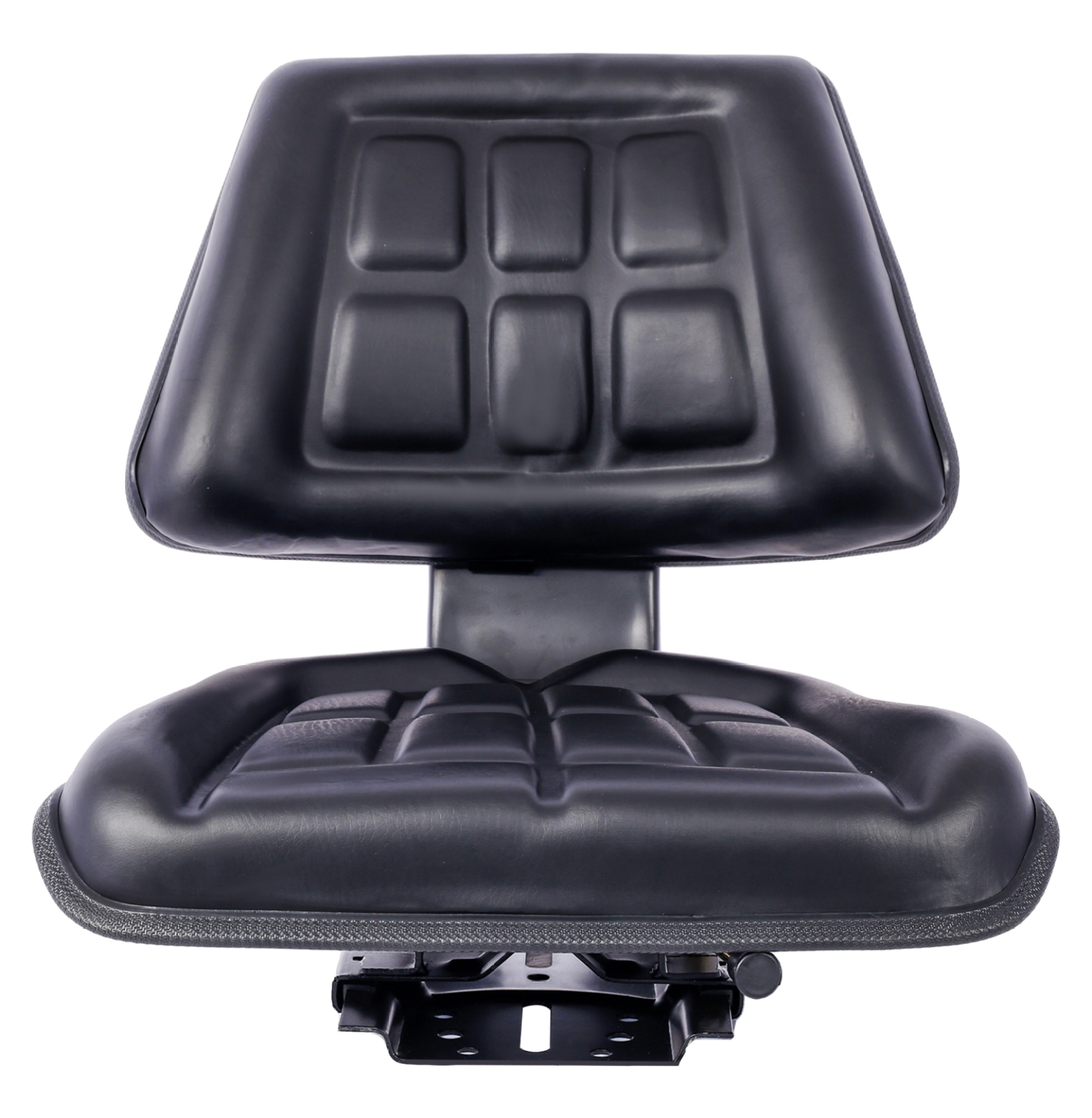 Tractor Seat with Backrest - Black Compact Mower Seat with Slide Track ...