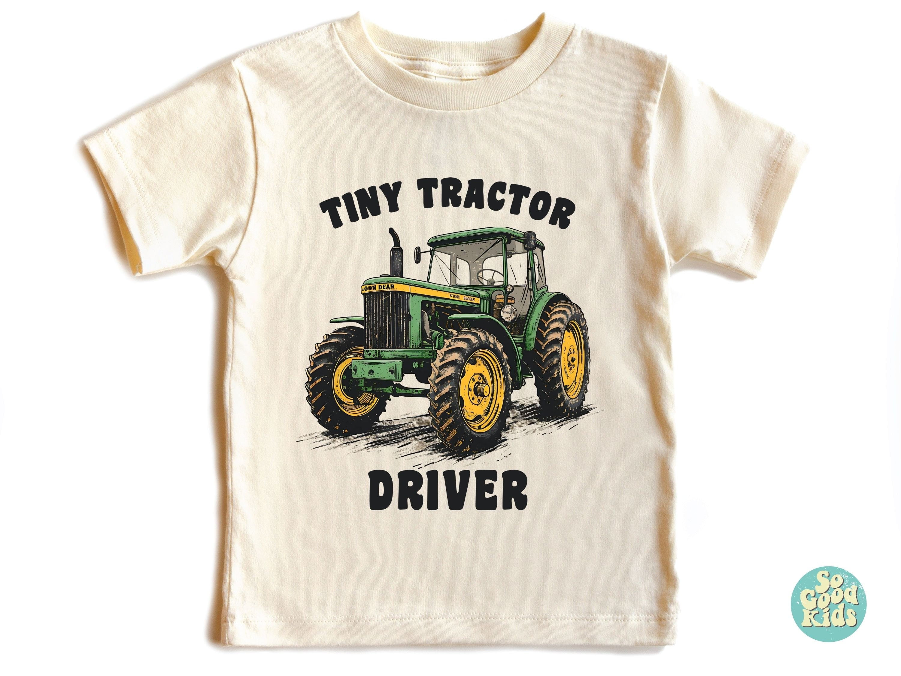 Tractor Shirt, Farmer Tshirt, Tiny Tractor Driver Shirt, Boy Tractor ...