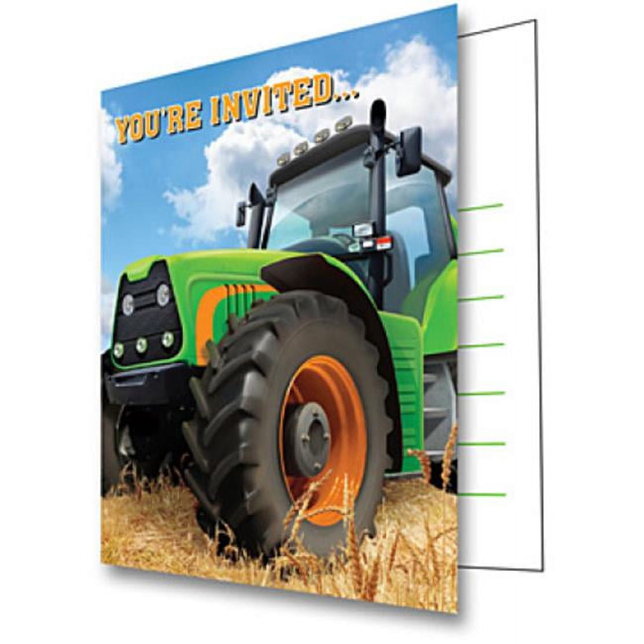Tractor Time Invitations, 8-Pack - Walmart.com