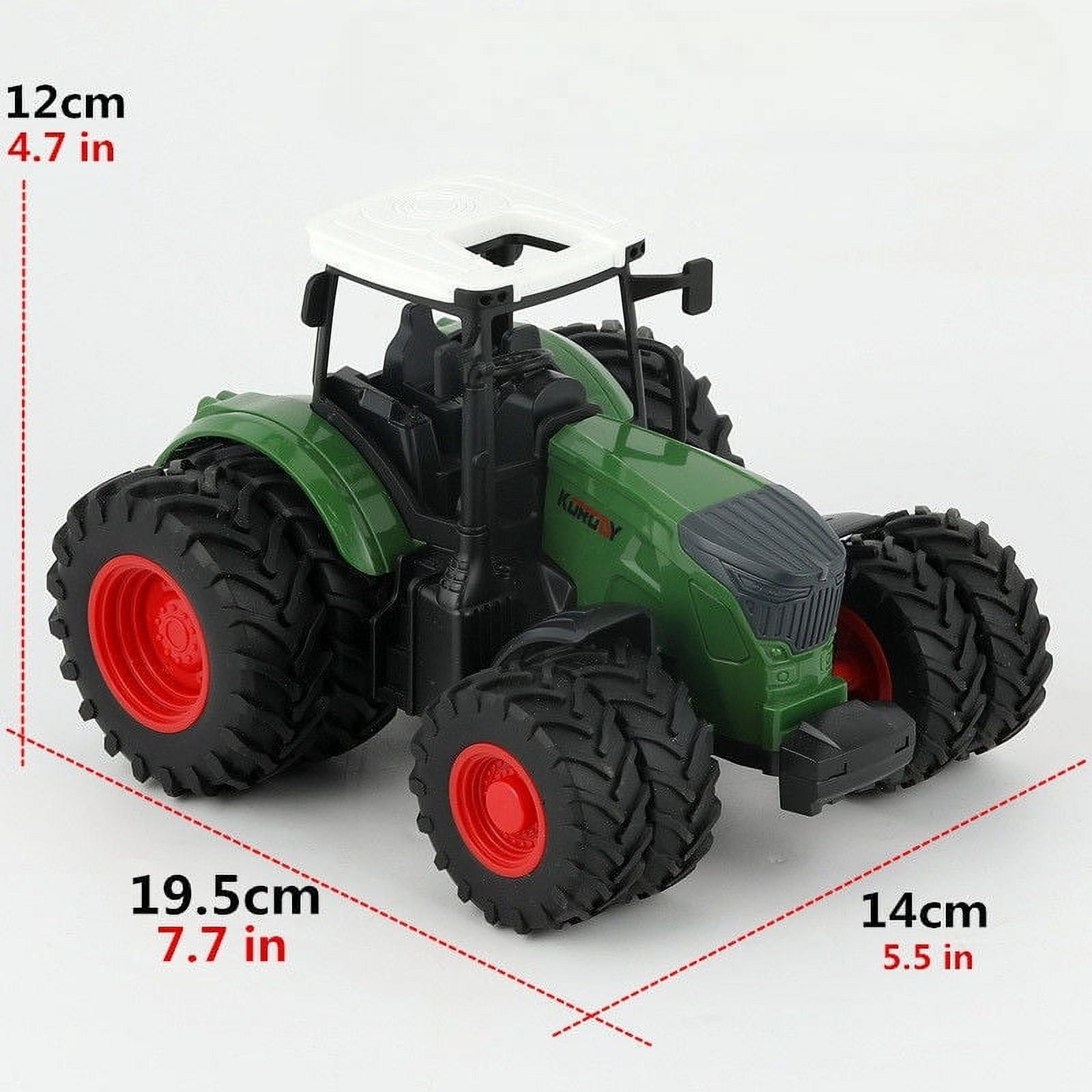 Tractor Toy Car Model Trailer and Accessories Simulation Children's ...