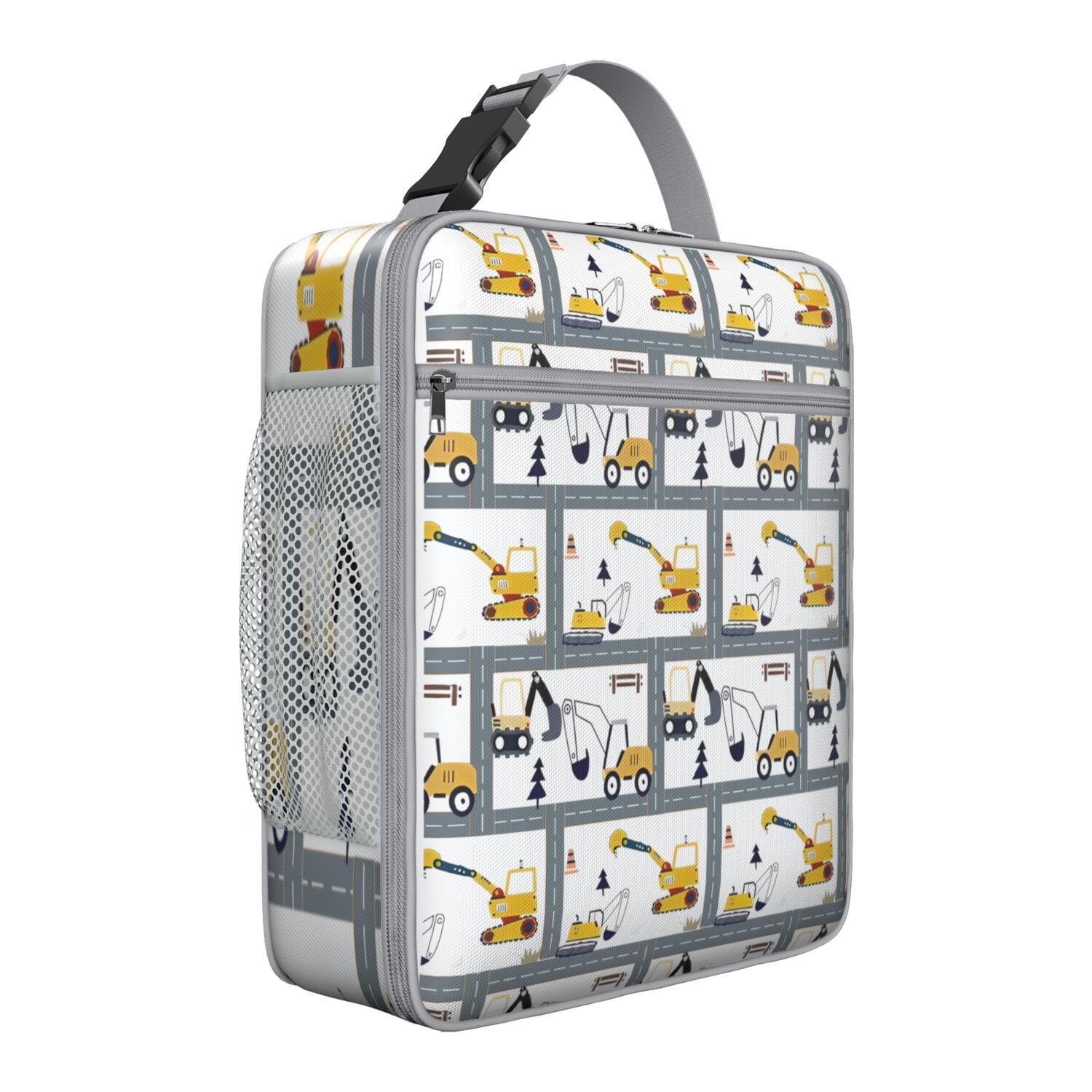 Tractor and Construction Car Cartoon Lunch Bag – Durable Insulated ...