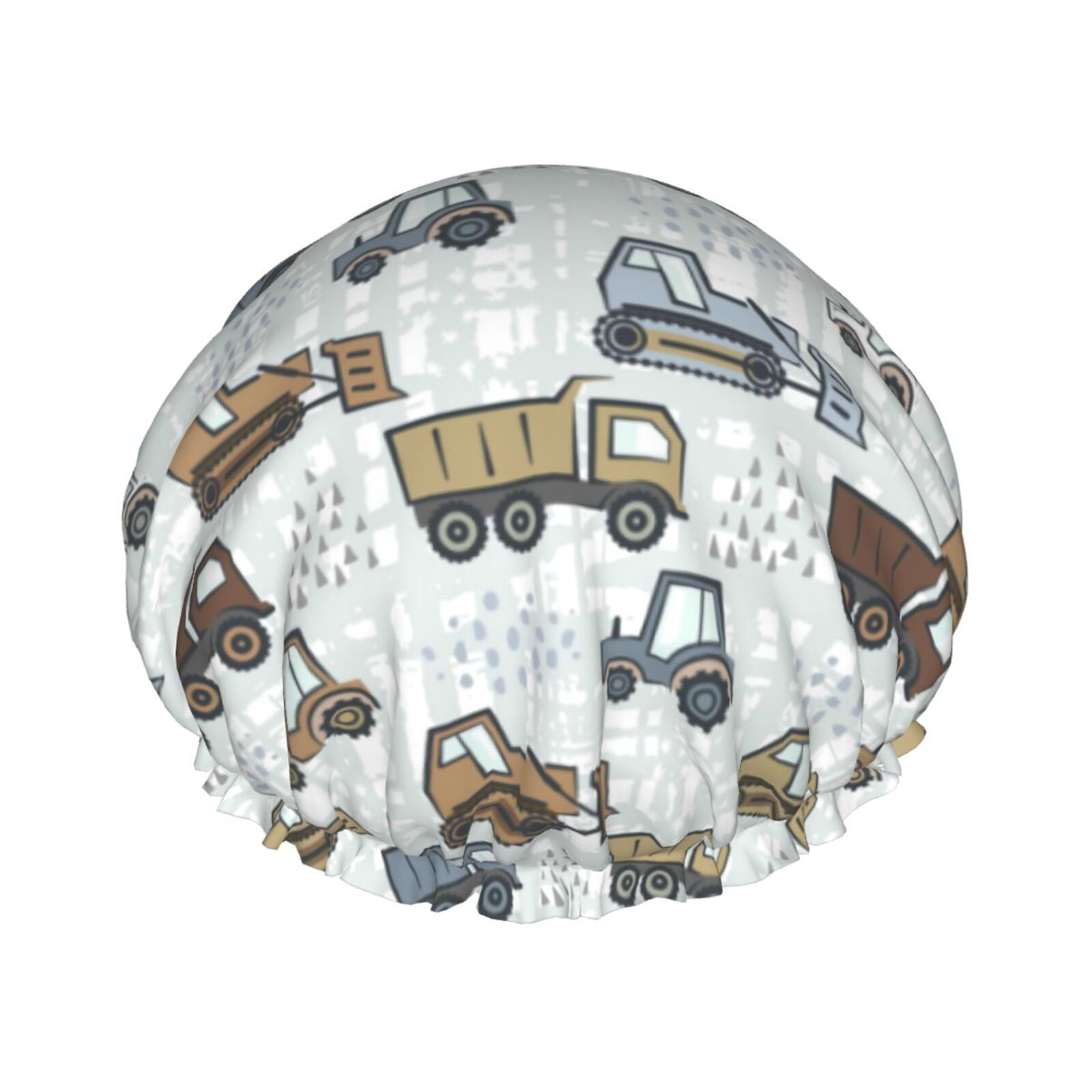 Tractor and Dumper Shower Cap, Reusable Bath Hair Hat for all Hair ...