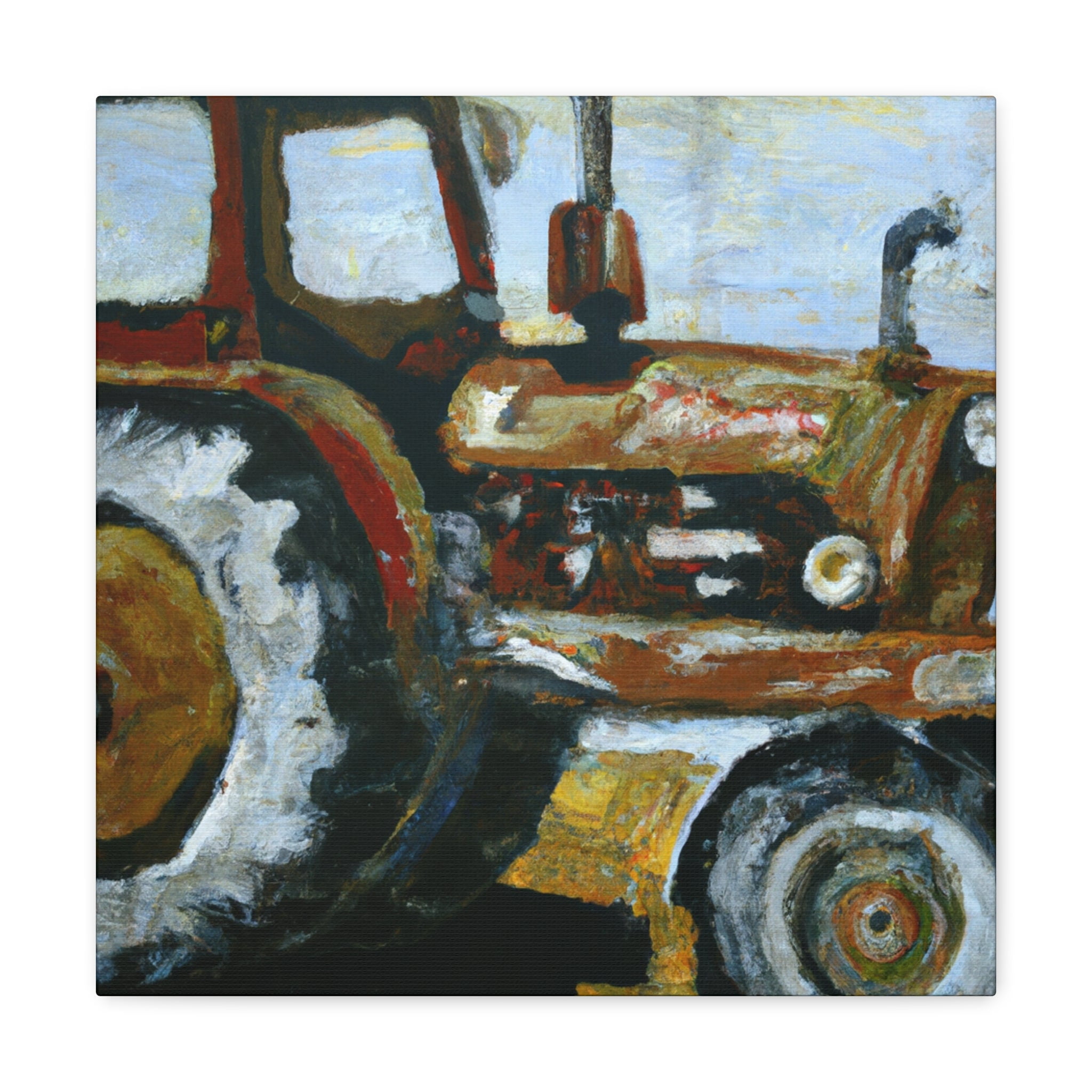 "Tractor in Bloom." - Canvas - Walmart.com