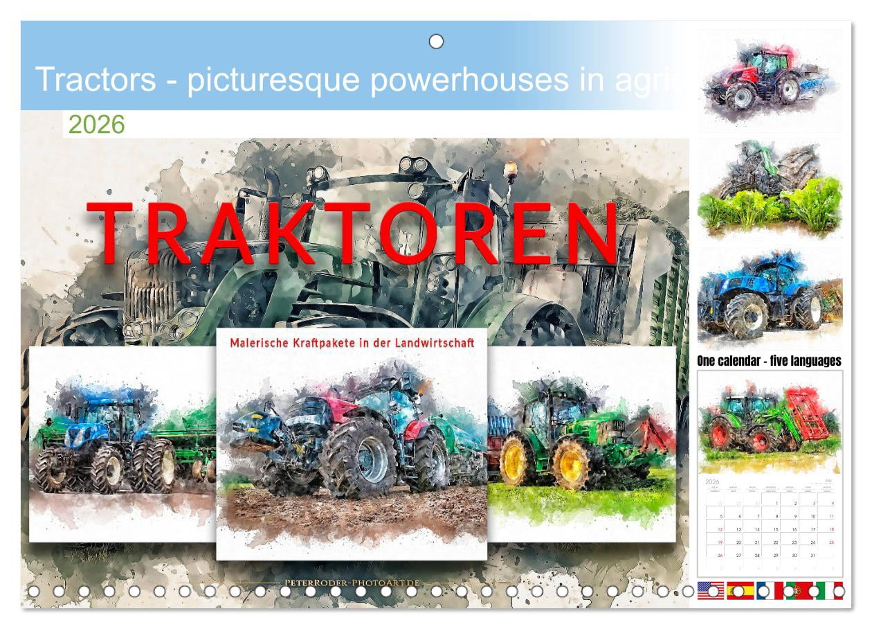 Tractors - picturesque powerhouses in agriculture (Monthly Wall ...