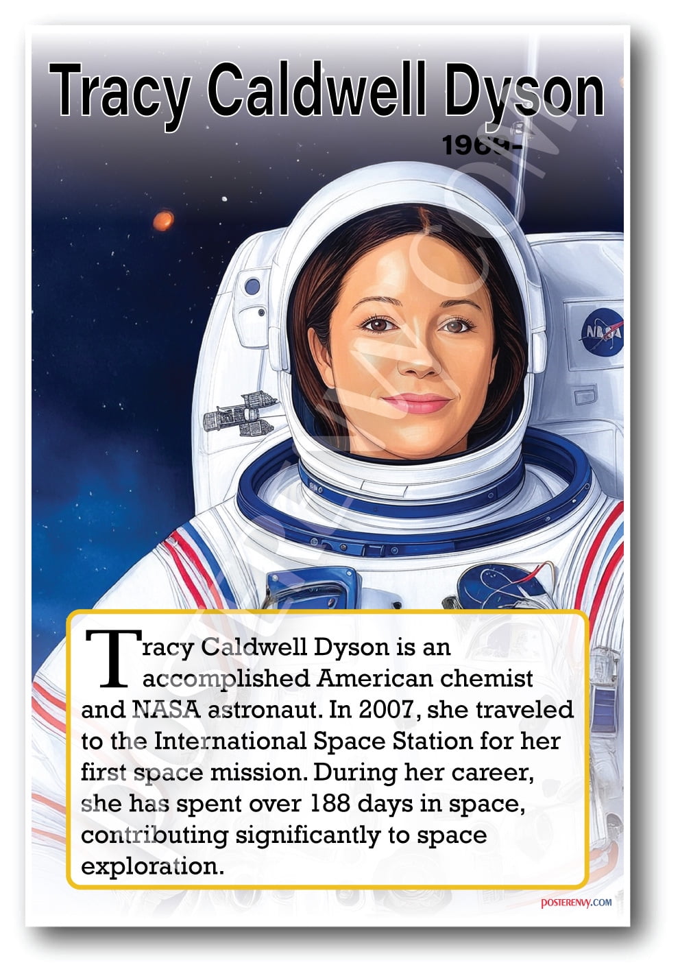 Tracy Caldwell Dyson - Astronaut - Biography Poster 18 x 12 inch ...