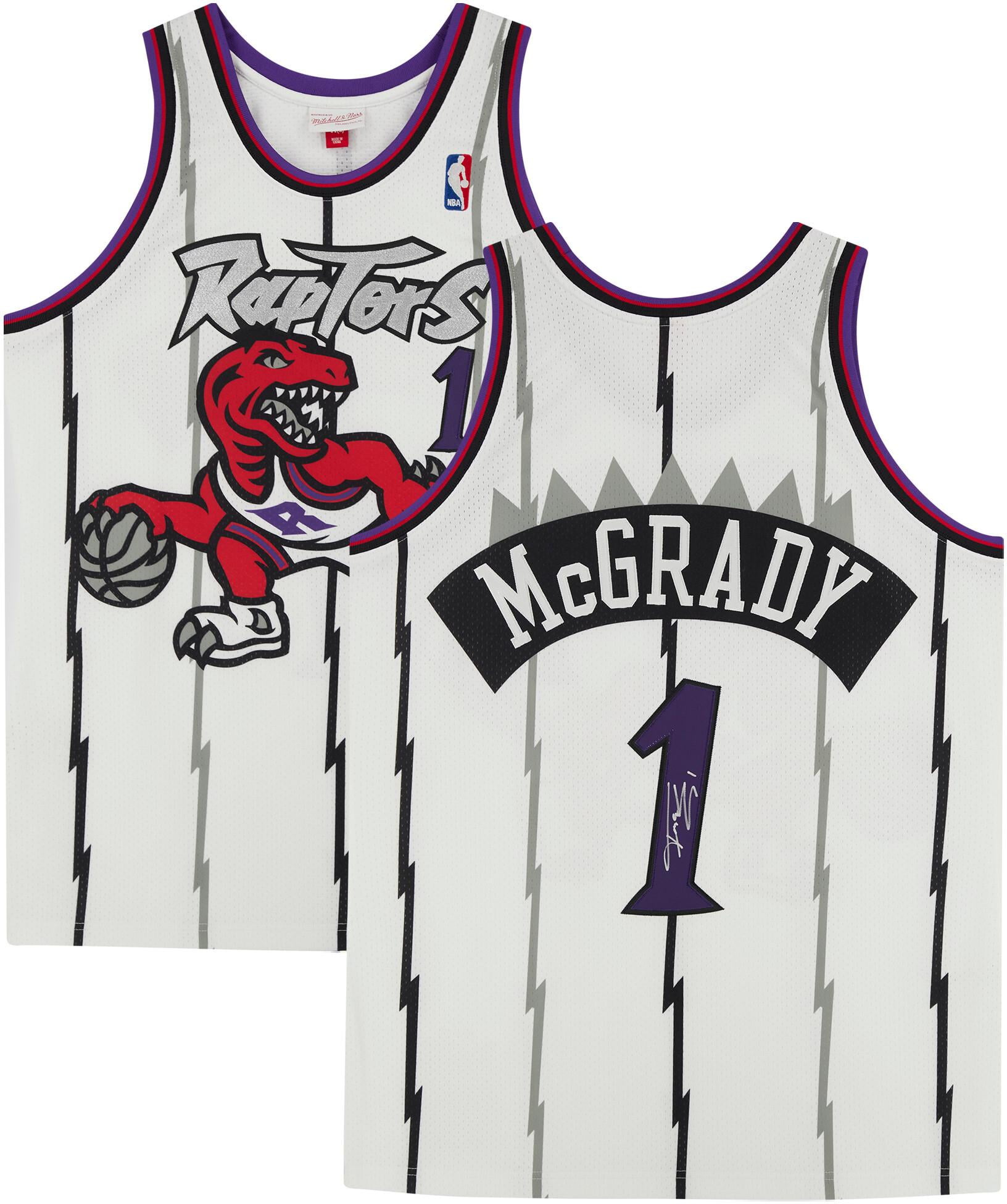 Tracy McGrady Toronto Raptors Autographed 1998 White Mitchell & Ness ...