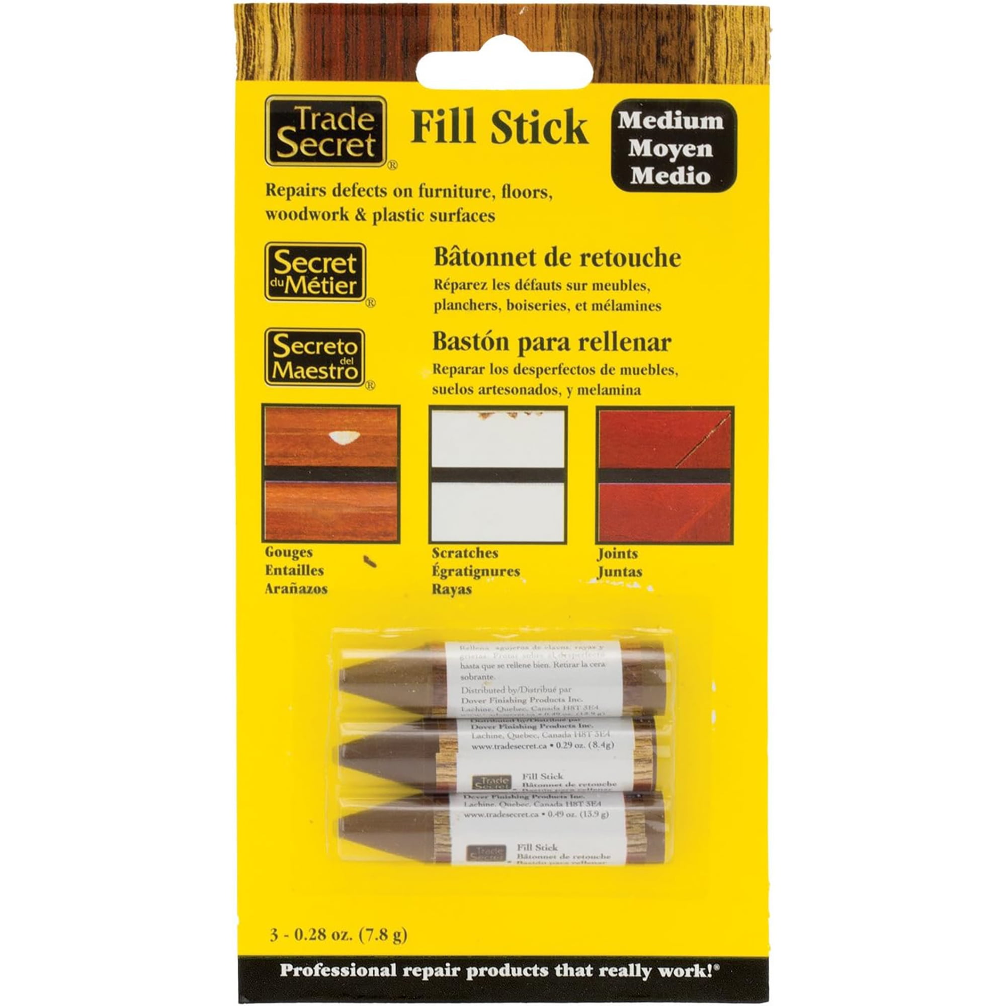 Trade Secret Fill Stick MED tones 3pc - Walmart.com