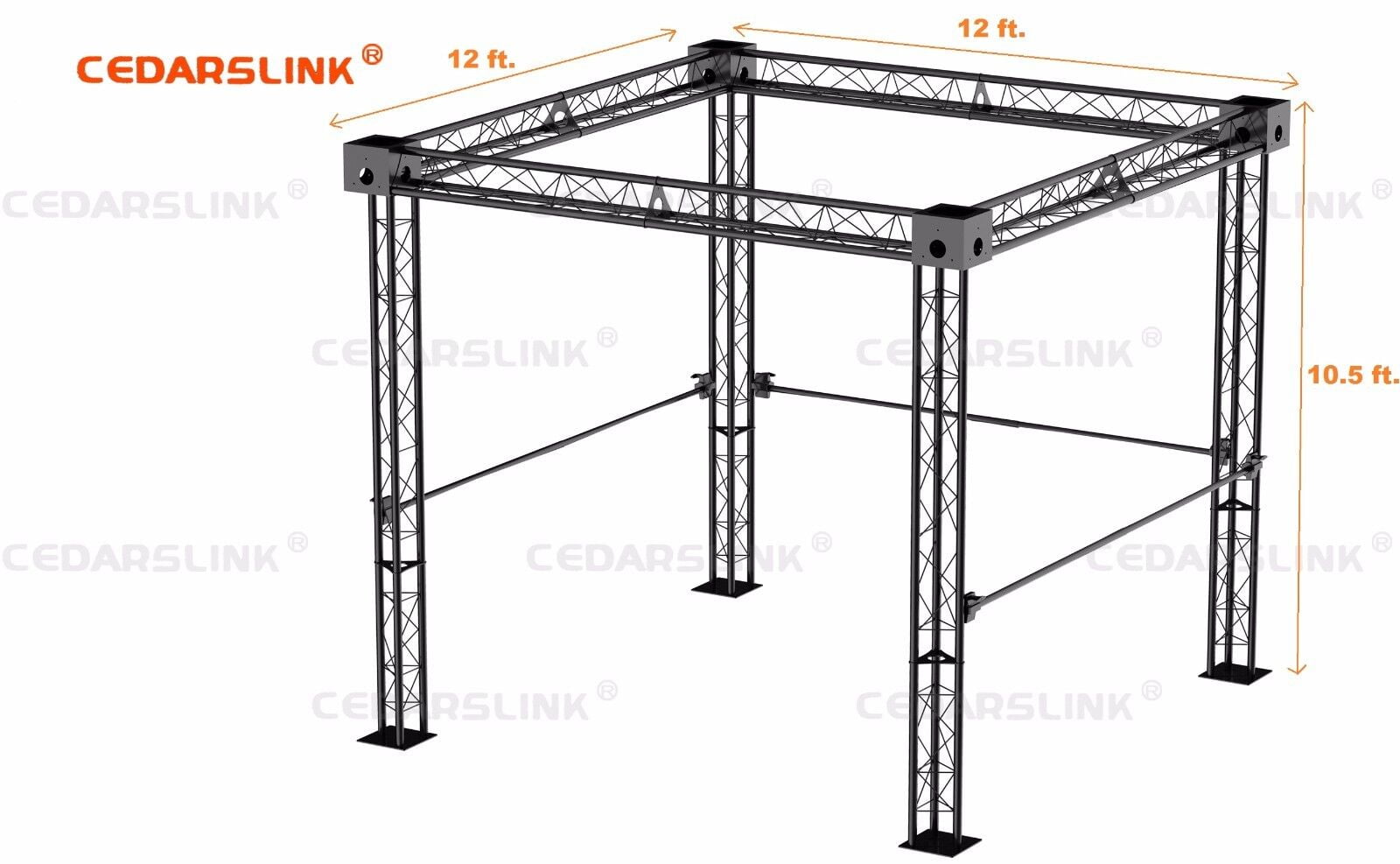 Trade Show Booth, Trusses DJ Stage 12' X 12' X 10' Metal Truss Triangle ...