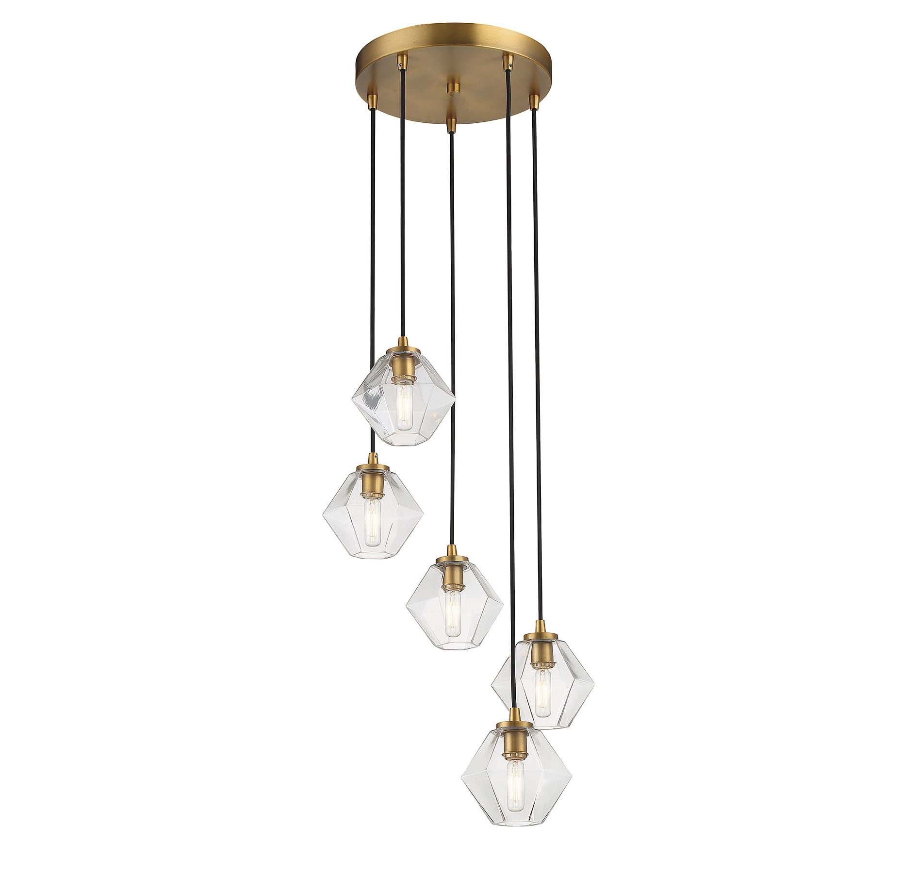 Trade Winds Lighting 5-Light Chandelier In Natural Brass - Walmart.com