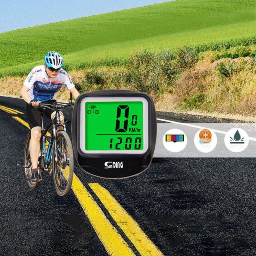 Tradecan 25" LCD Display Bicycle Odometer Computer, Black - Walmart ...