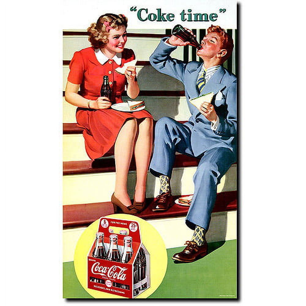 Trademark Art 'Coke Time' Canvas Art 22x36 Inch - Walmart.com