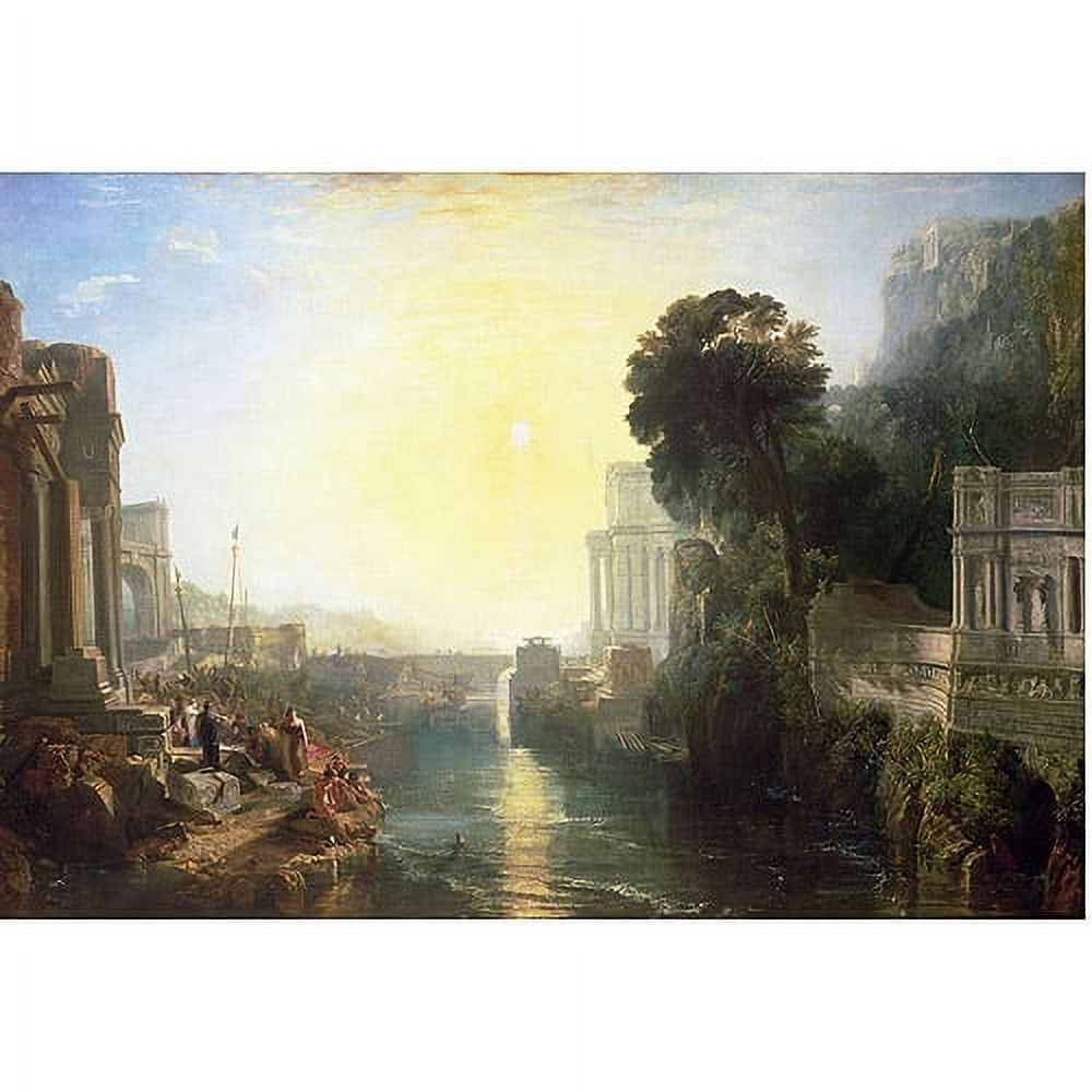 Free Shipping! Trademark Fine Art Dido Building Carthage Landscape ...
