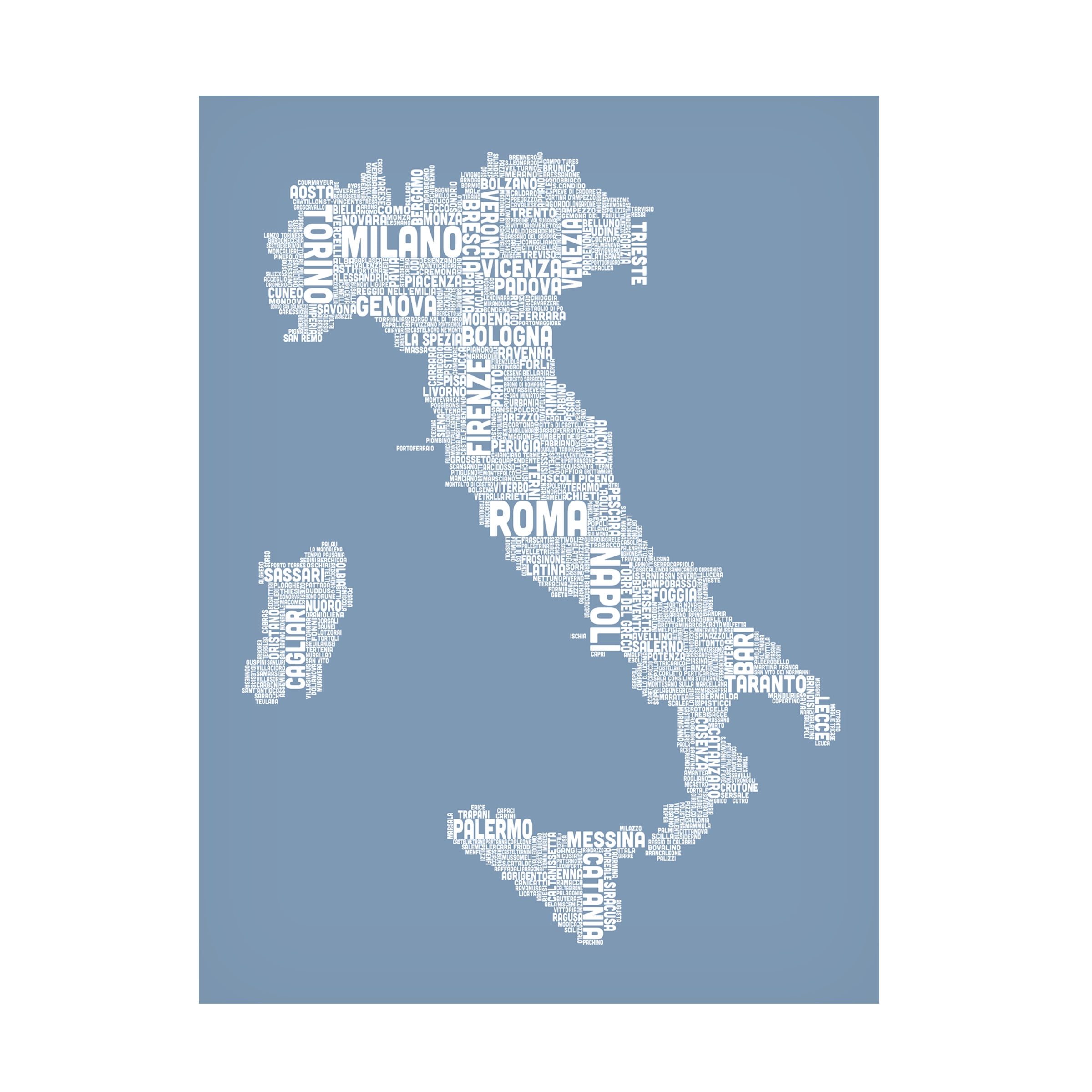 Trademark Fine Art Michael Tompsett Italy in Blue Canvas Wall Art ...