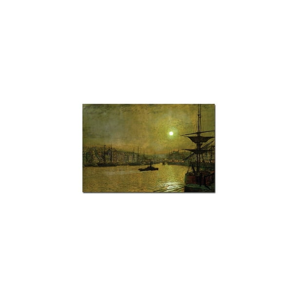 Trademark Art "Whitby" Canvas Art by John Atkinson Grimshaw - Walmart ...