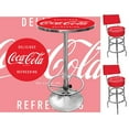Trademark Coca-Cola Pub Table and 2 Stools With Back Set - Walmart.com