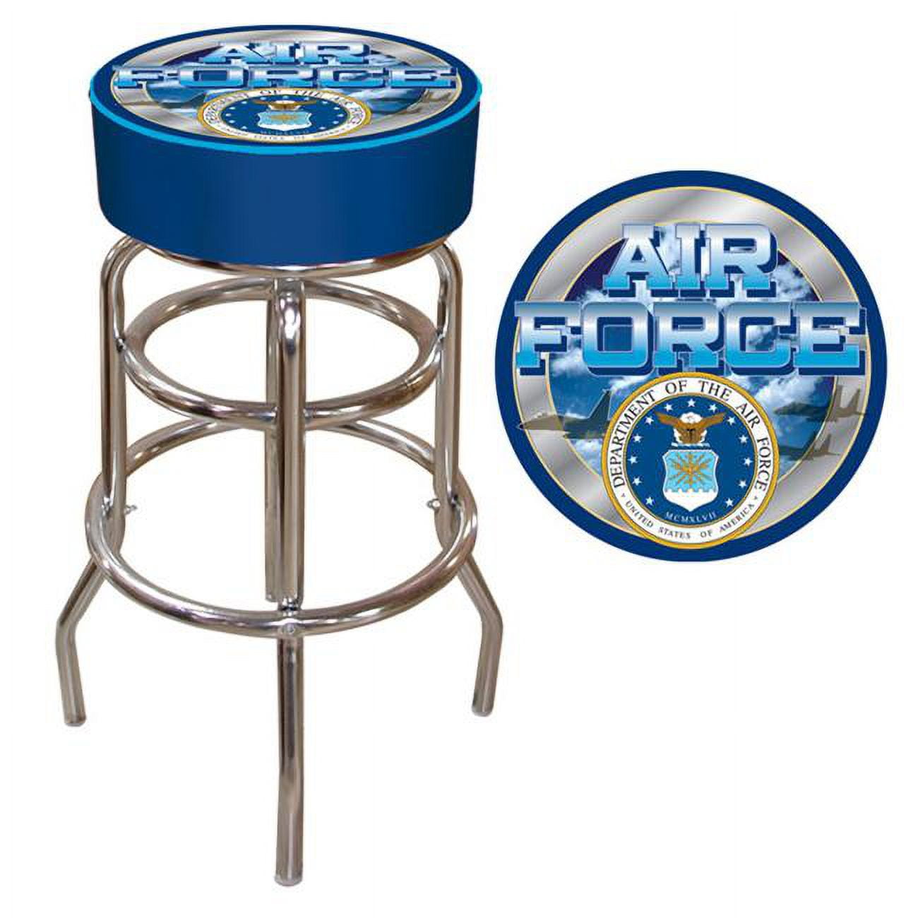 Trademark Commerce USAF1000 US Air Force Padded Bar Stool - Walmart.com