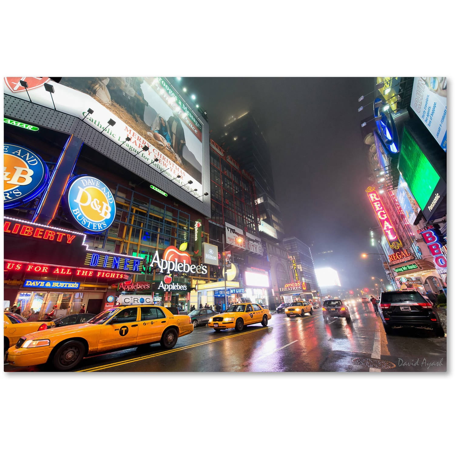 Trademark Fine Art "42nd. Street" Canvas Art by David Ayash - Walmart Business Supplies