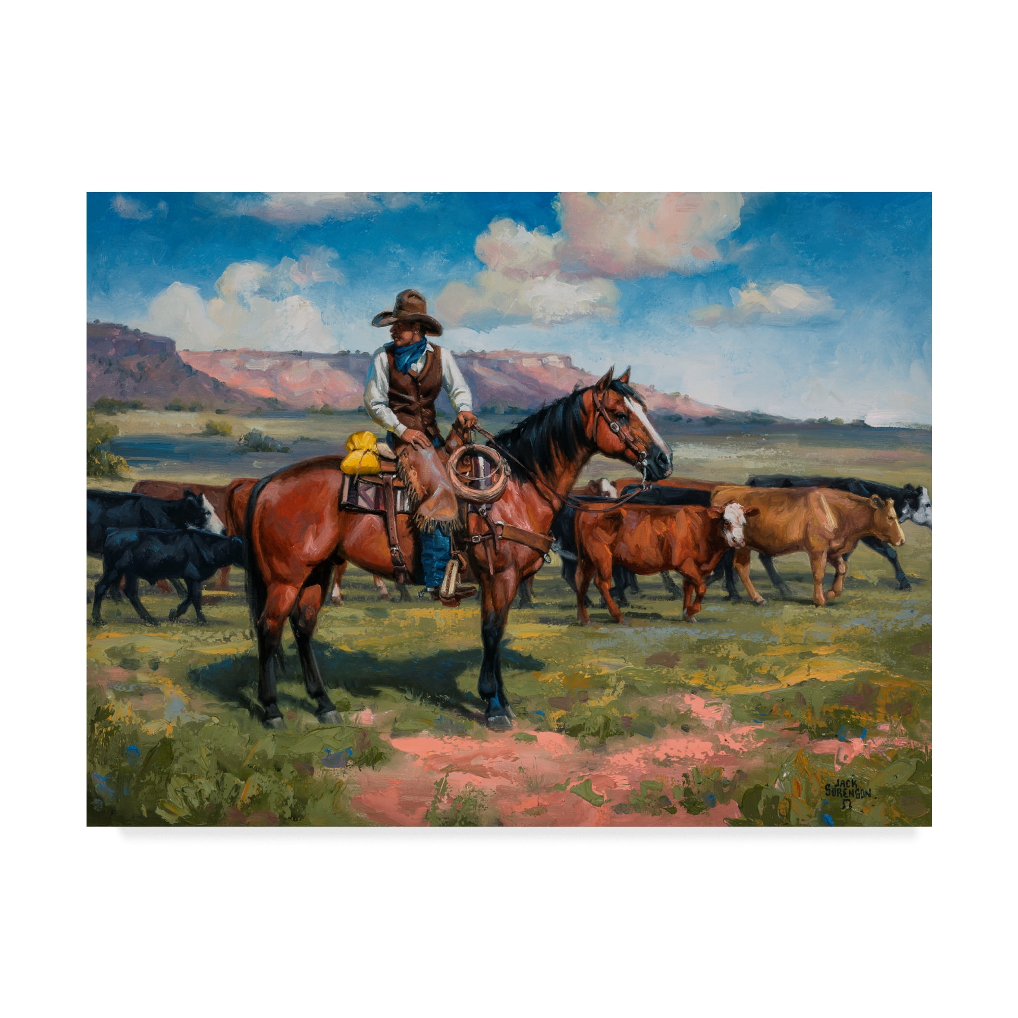 Trademark Fine Art 'A Good Hand' Canvas Art by Jack Sorenson - Walmart.com