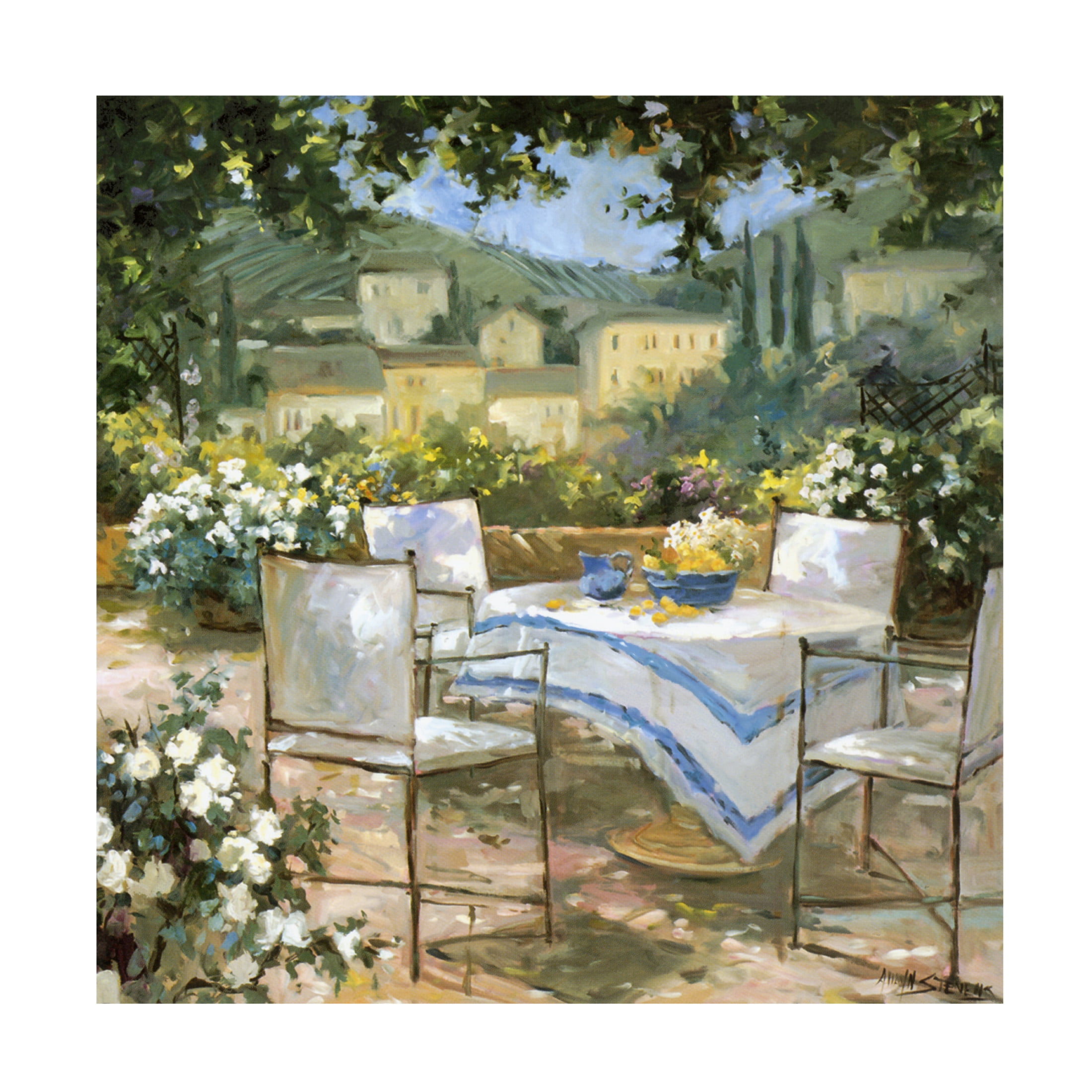 Trademark Fine Art Allayn Stevens Tuscany Terrace I Canvas Wall Art ...