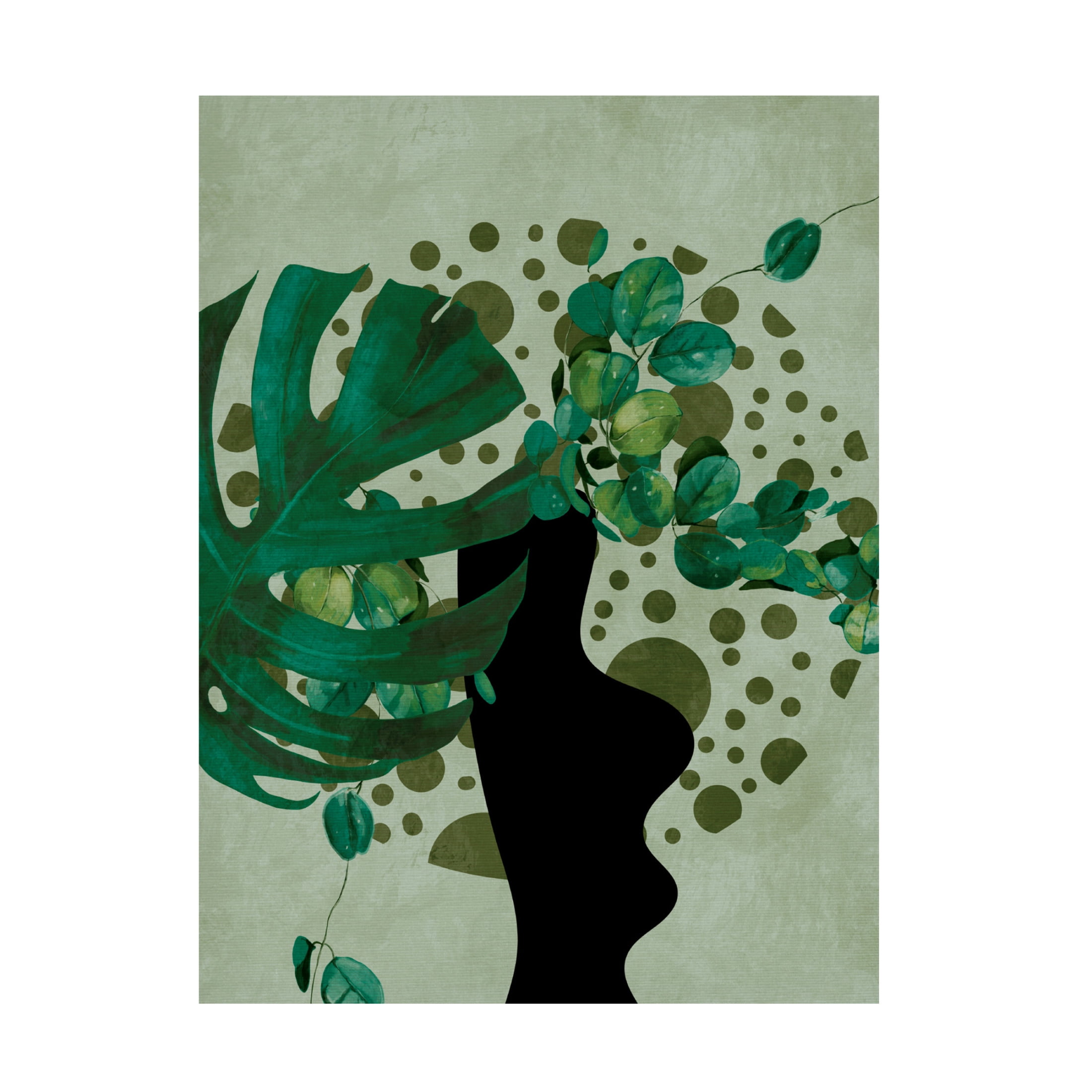 Trademark Fine Art Ana Rut Bre Leaves More 5 Canvas Wall Art - Walmart.com