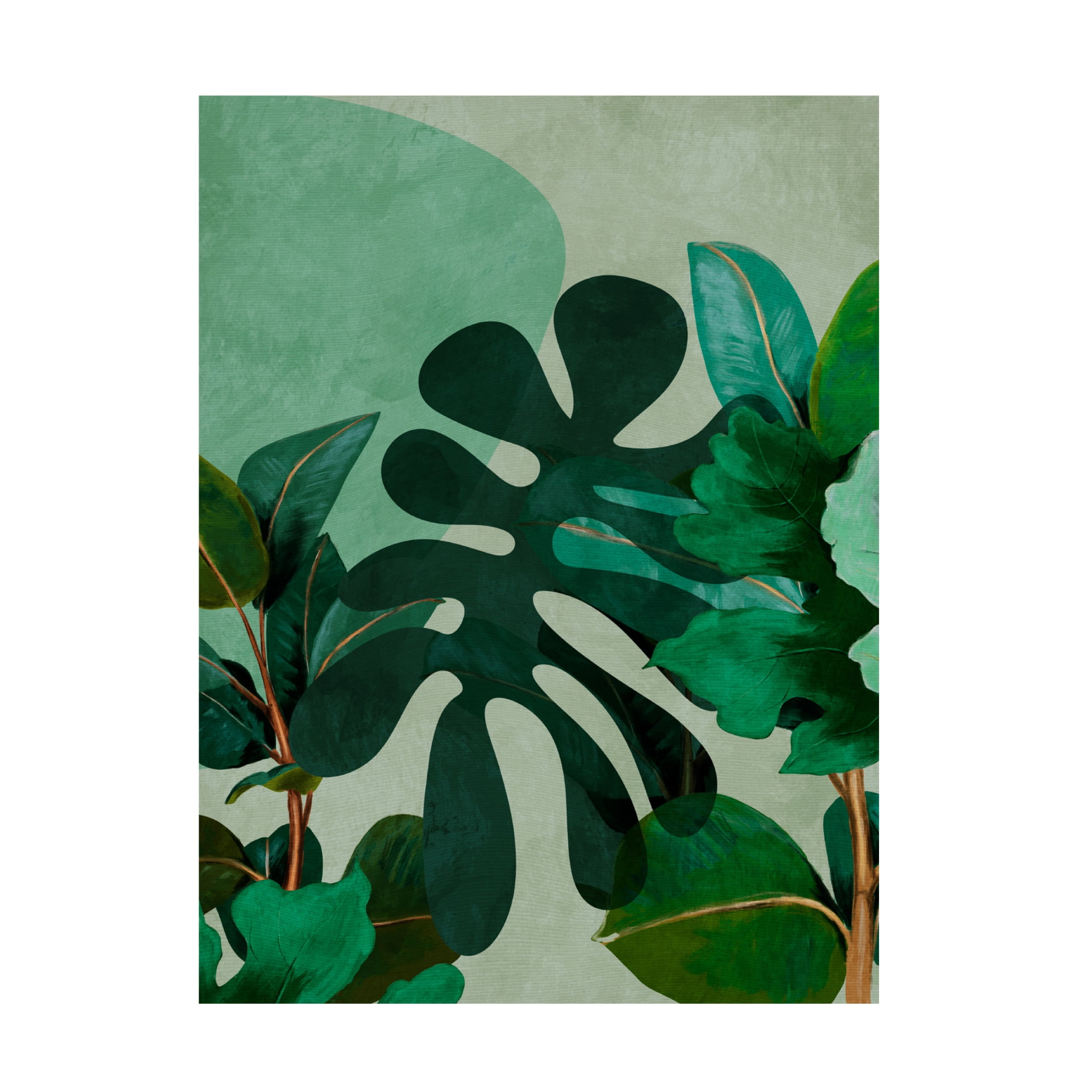 Trademark Fine Art Ana Rut Bre Leaves More 8 Canvas Wall Art - Walmart.com