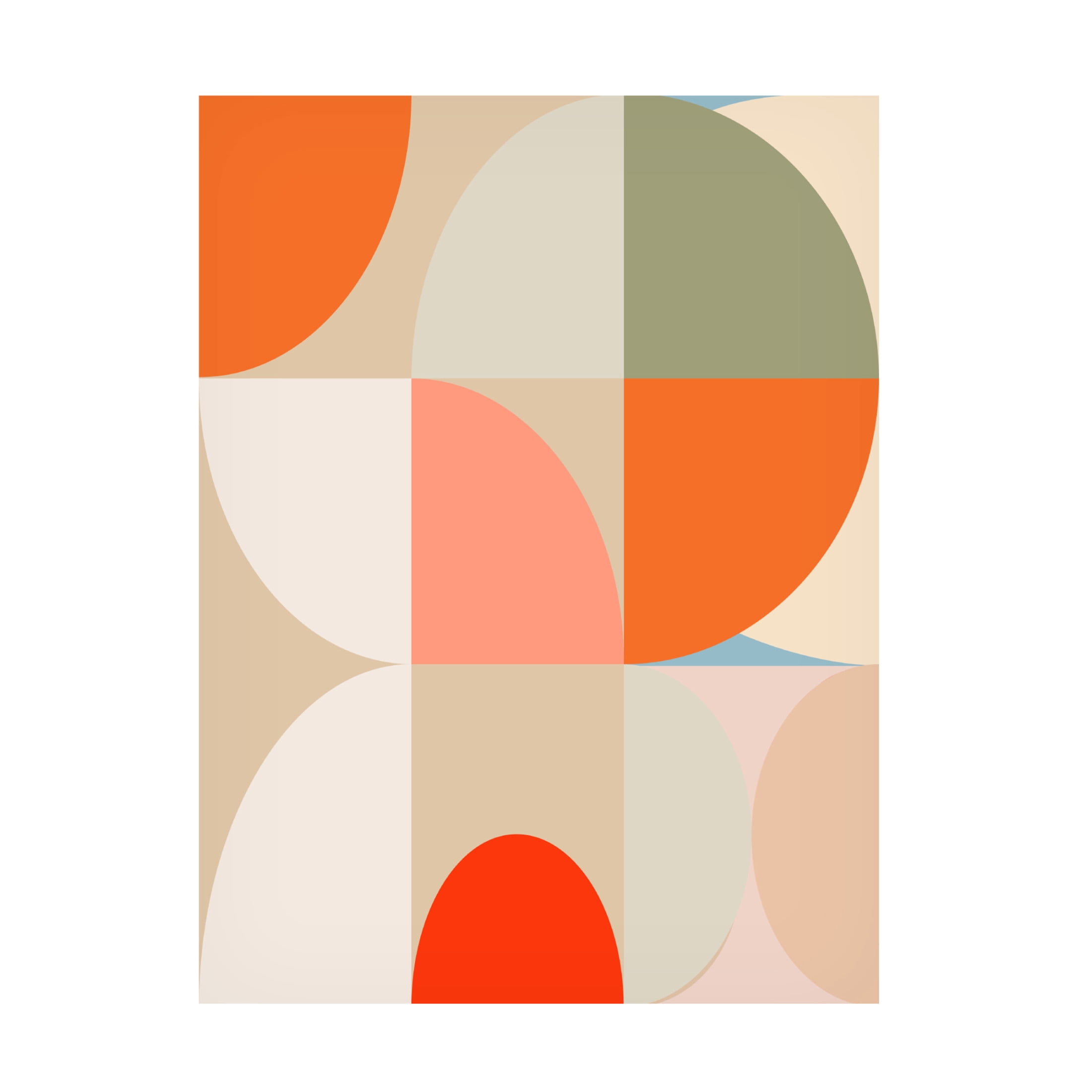 Trademark Fine Art Ana Rut Bre Mid Century Pastel 12 Canvas Wall Art ...