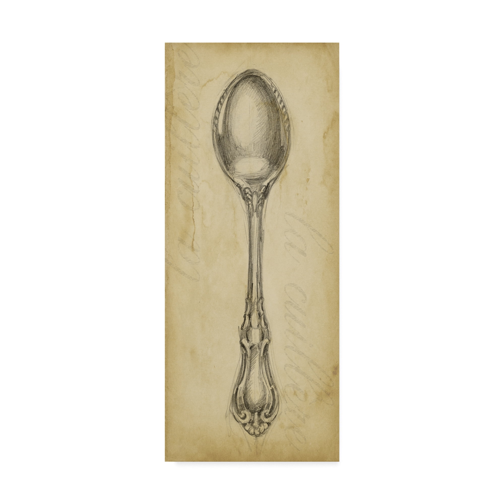 World Art Group Antique Spoon Canvas Art - Modern Still Life - Walmart.com