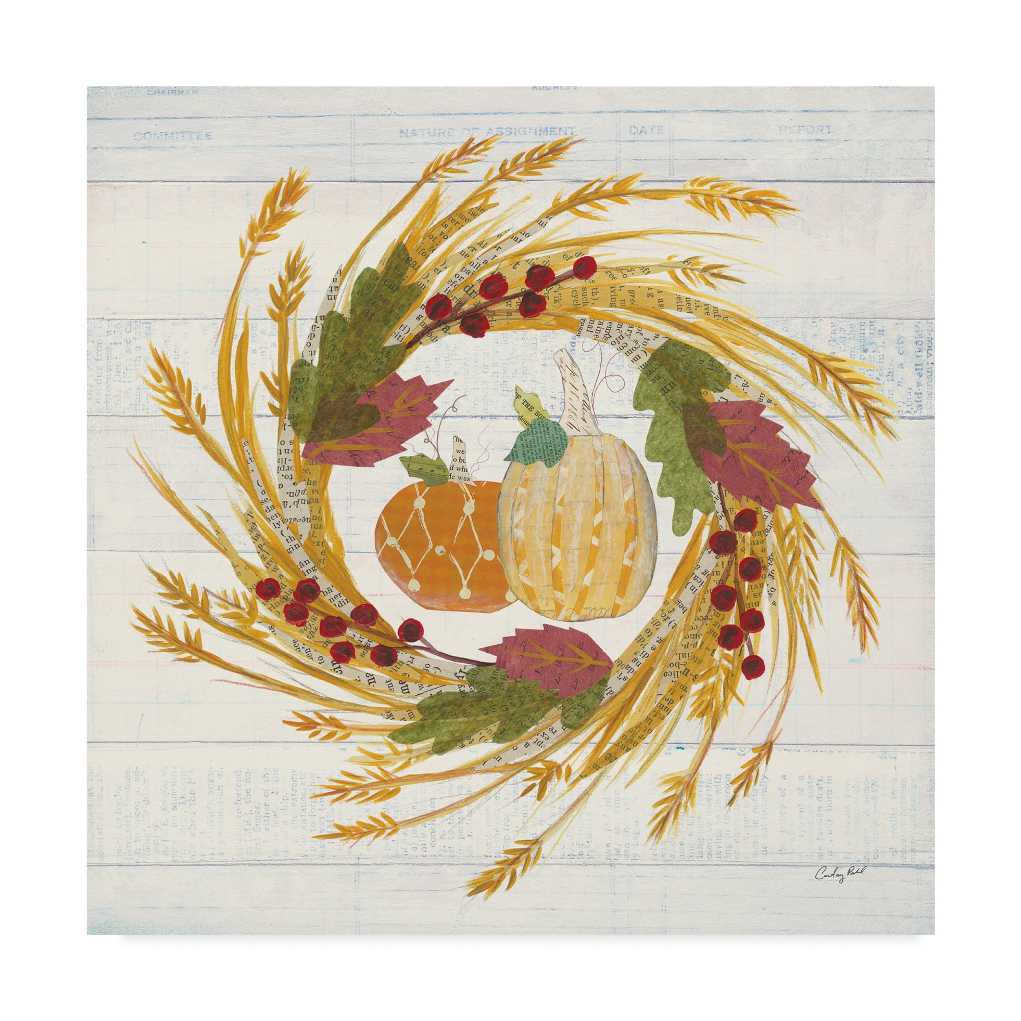 Trademark Fine Art 'Autumn Bounty II' Canvas Art by Courtney Prahl ...