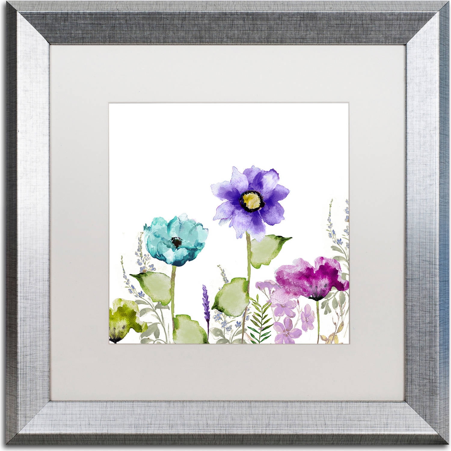 Trademark Fine Art "Avril II" Canvas Art by Color Bakery, White Matte ...
