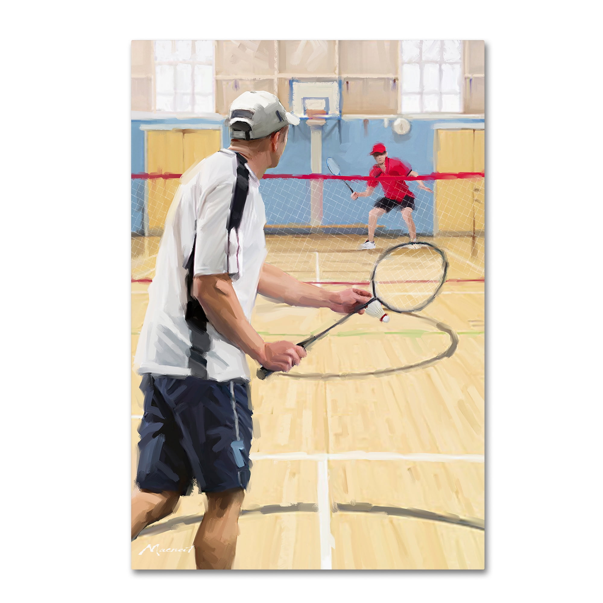 Trademark Fine Art 'Badminton' Canvas Art by The Macneil Studio ...