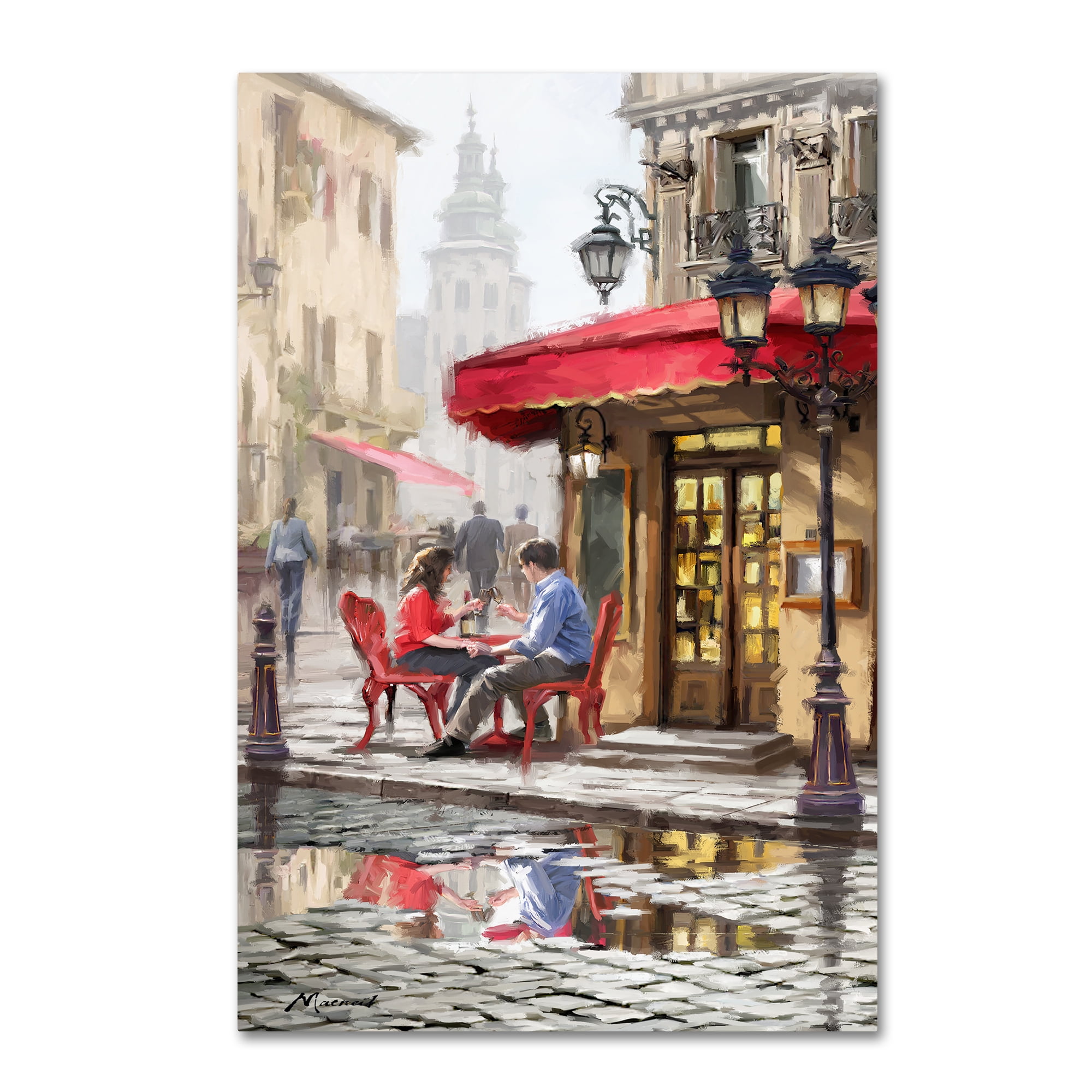 Trademark Fine Art 'Bistro' Canvas Art by The Macneil Studio - Walmart.com