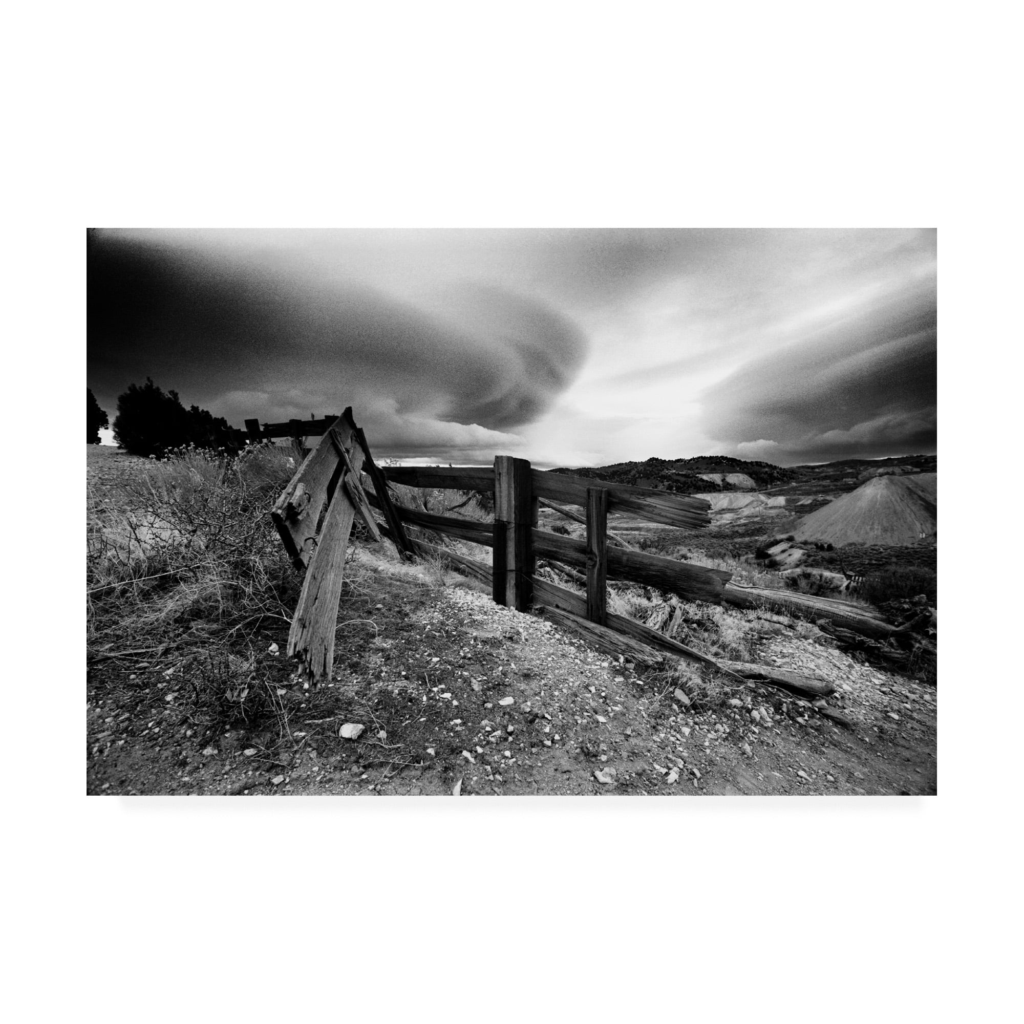 Trademark Fine Art 'Broken Fence Virginia City Nevada' Canvas Art by ...