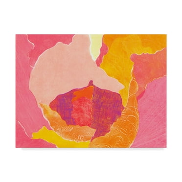Trademark Fine Art 'Lotus Monotype II' Canvas Art by Carolyn Roth ...