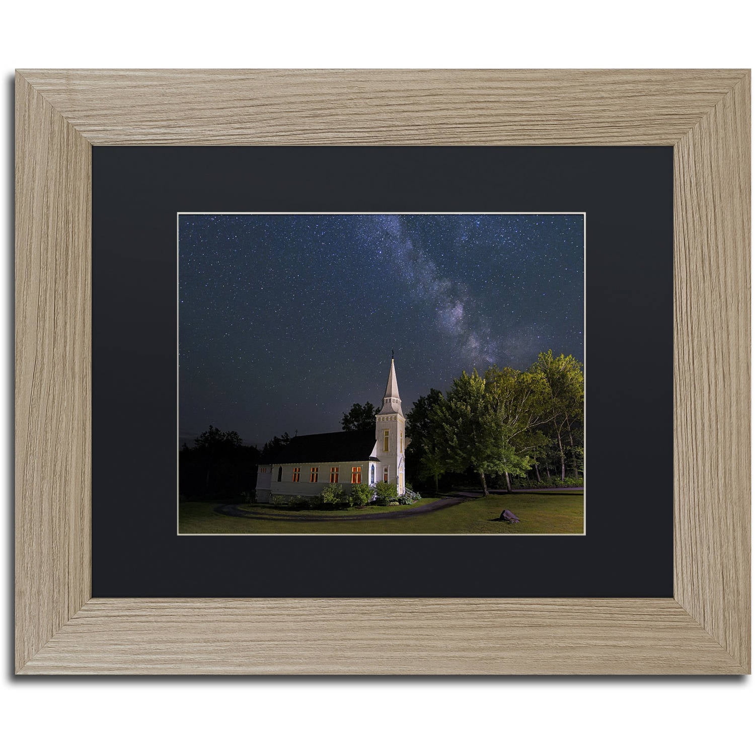 Trademark Fine Art 'Chapel Lights' Canvas Art by Michael Blanchette ...
