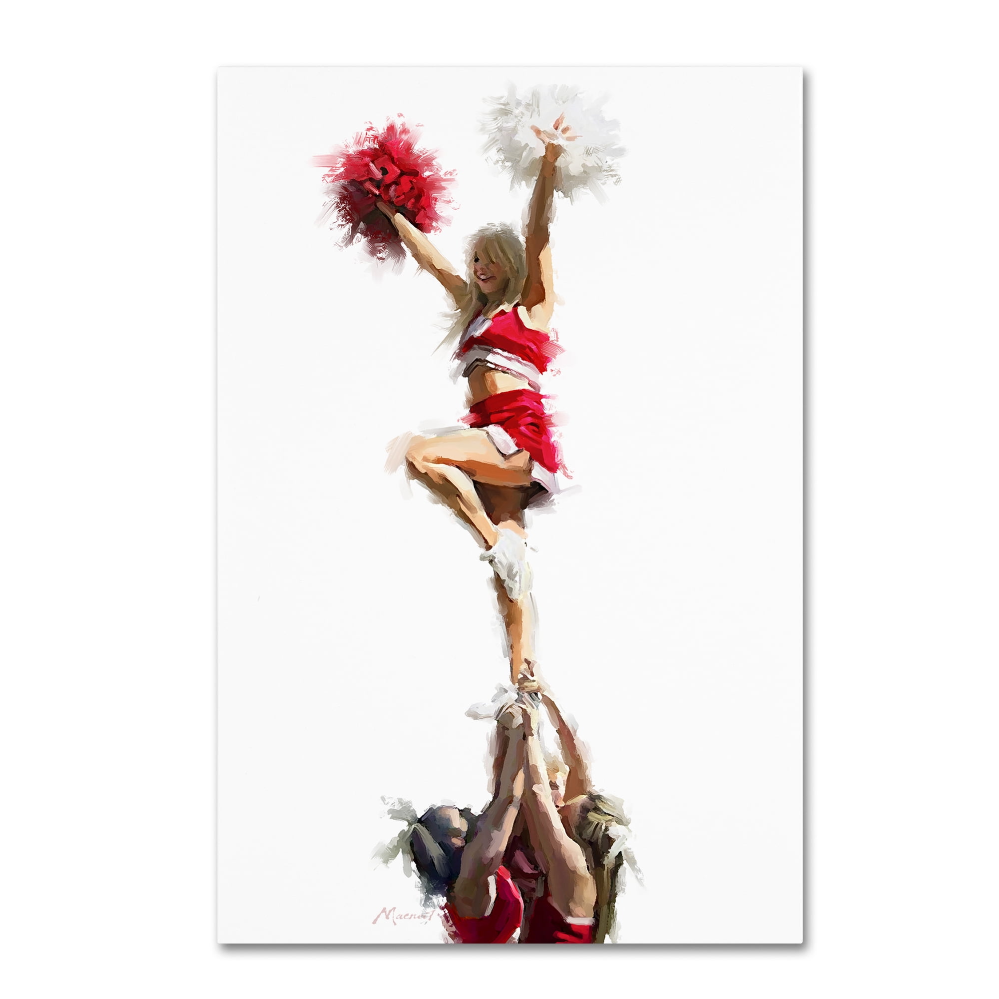 Trademark Fine Art 'Cheerleaders' Canvas Art by The Macneil Studio ...