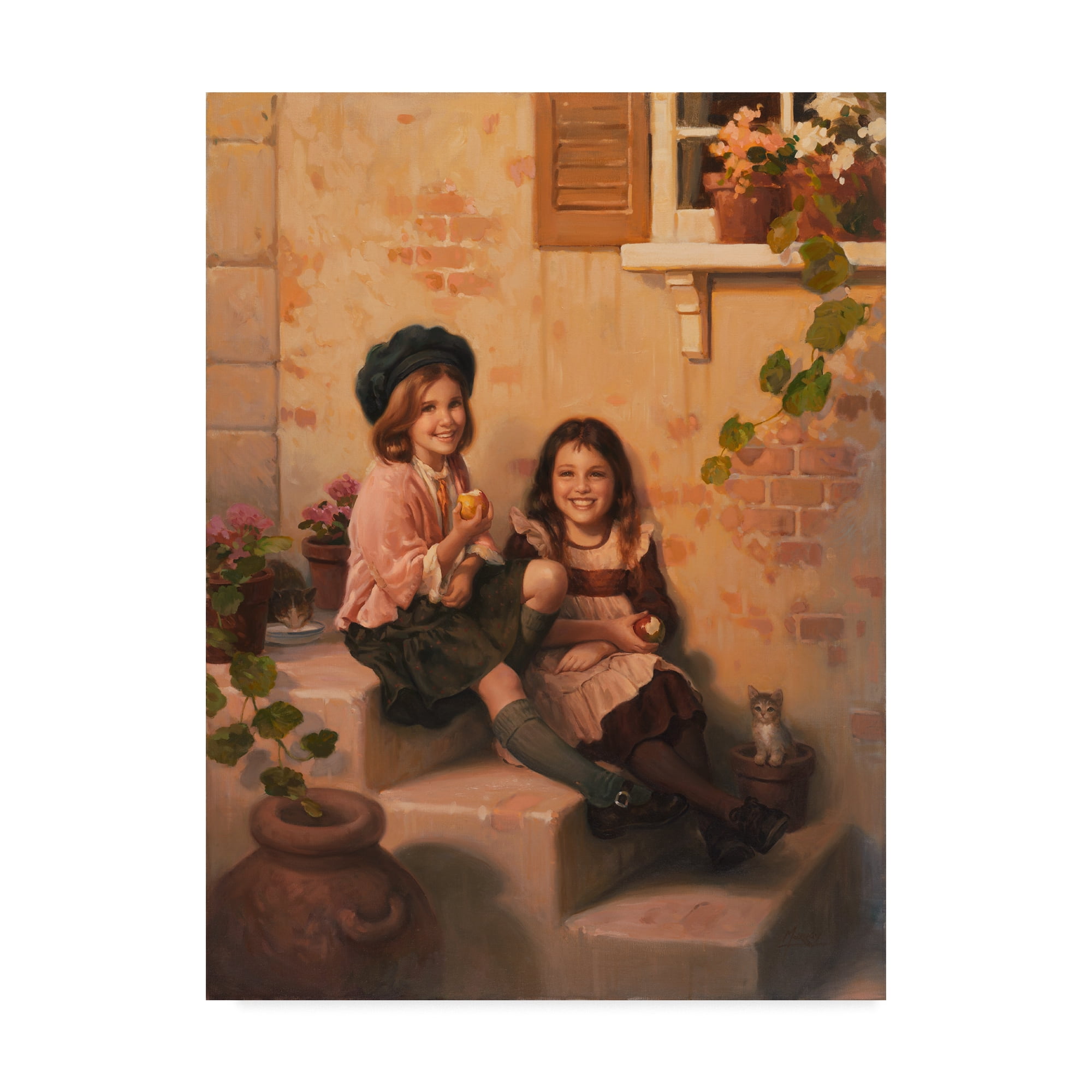 Trademark Fine Art 'Children' Canvas Art by Alan Murray - Walmart.com