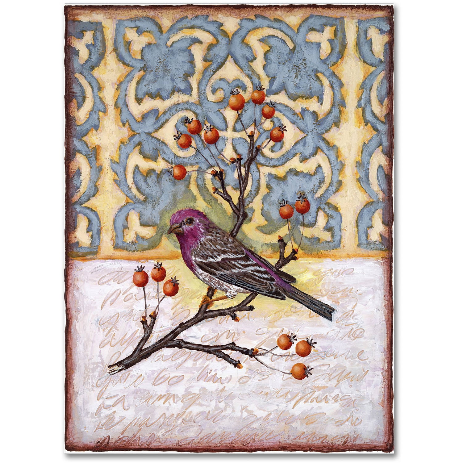 Trademark Fine Art 'Chilmark Finch' Canvas Art by Rachel Paxton ...