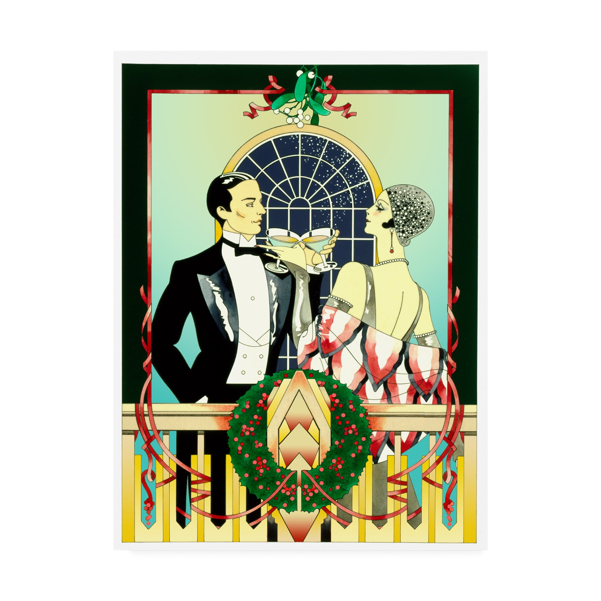Trademark Fine Art 'Christmas Toast' Canvas Art by David Chestnutt ...