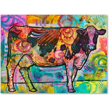 Trademark Fine Art 'Fab Five Cows' Canvas Art by Marcia Baldwin ...