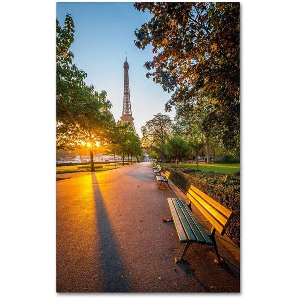 Trademark Fine Art "Crazy Morning Light Paris" Canvas Art by Mathieu ...