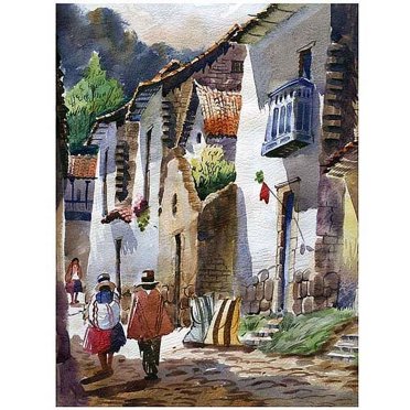 Trademark Fine Art "Cuzco IV" Canvas Art, 24" x 32" - Walmart.com