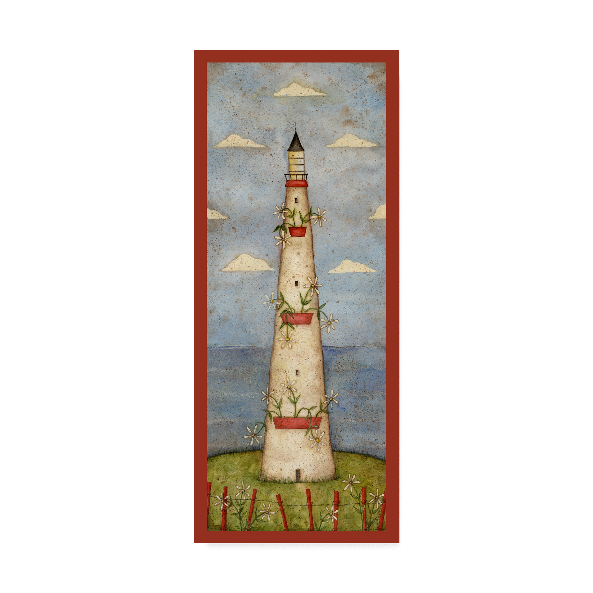 Trademark Fine Art 'Daisy Lighthouse' Canvas Art by Robin Betterley ...