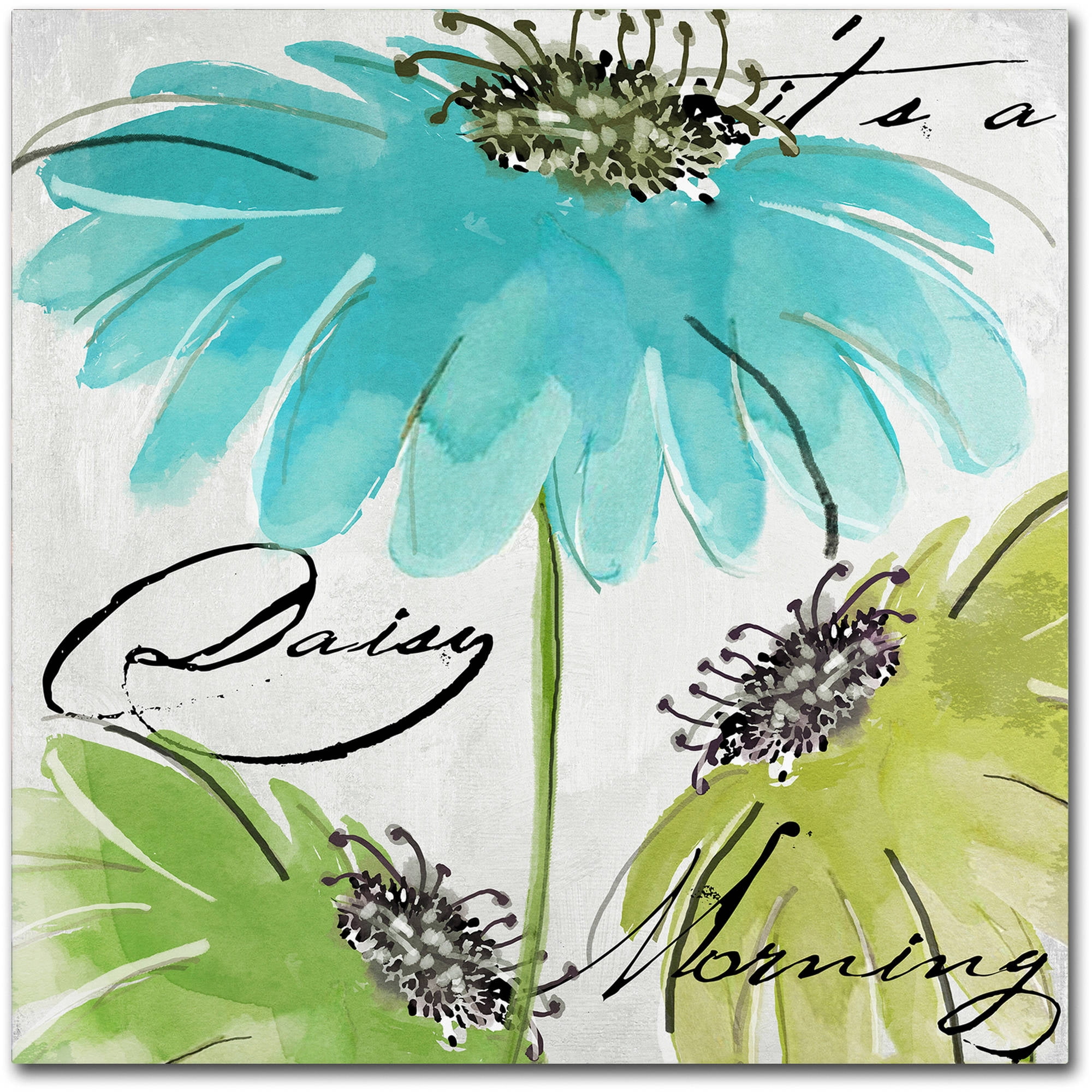 Trademark Fine Art "Daisy Morning II" Canvas Art by Color Bakery ...