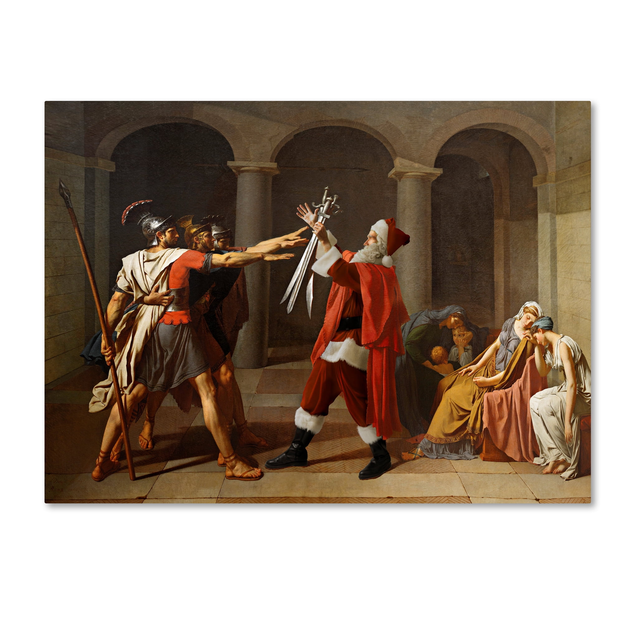 Trademark Fine Art 'David-Oath Of The Horatii' Canvas Art by Ed Wheeler ...