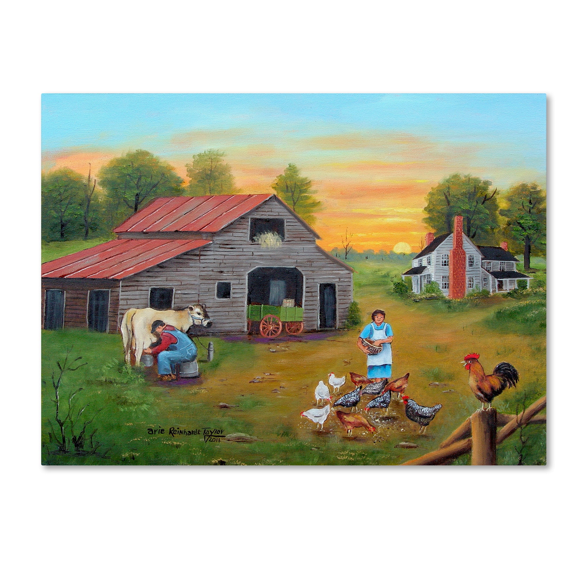 Trademark Fine Art 'Early Morning' Canvas Art by Arie Reinhardt Taylor ...