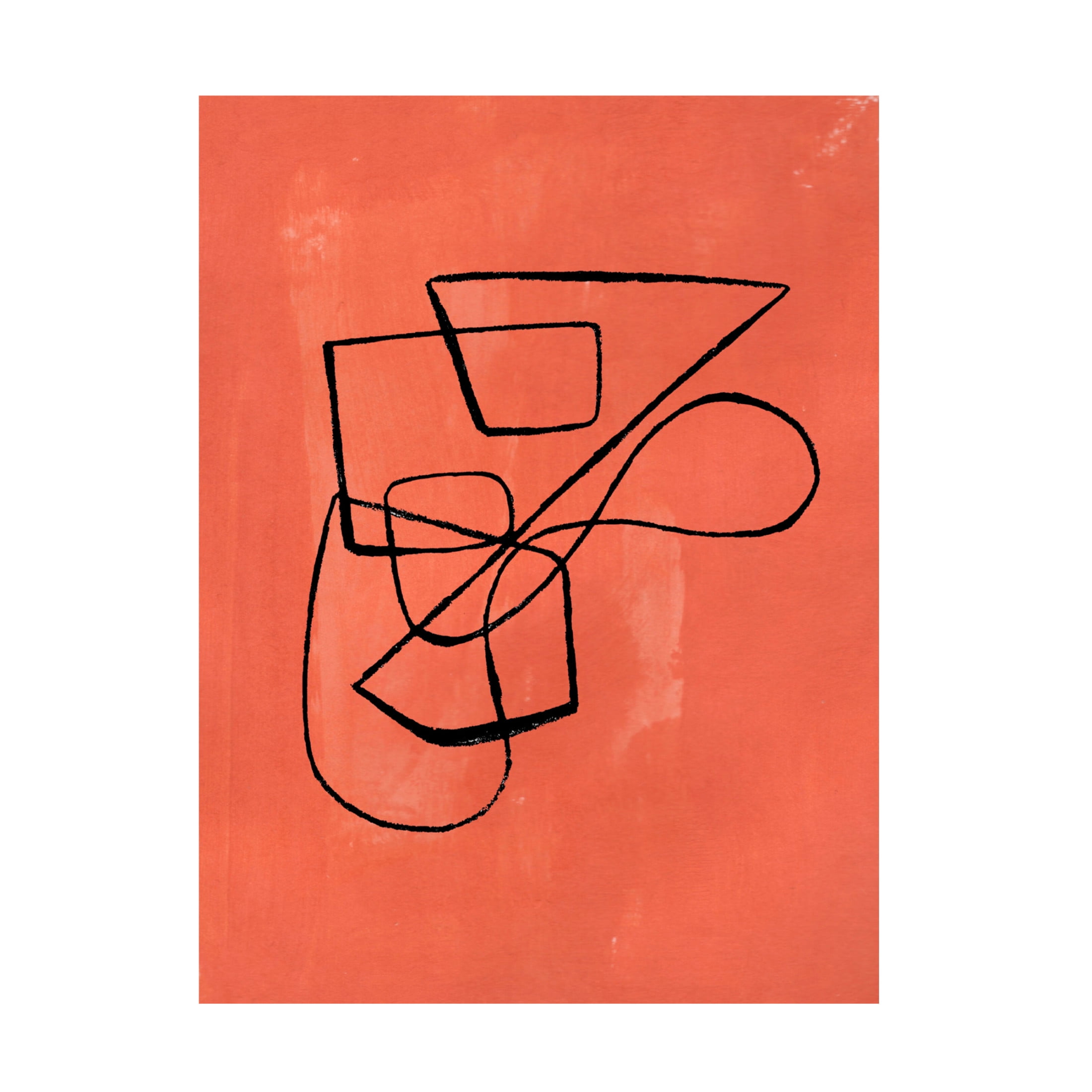 Trademark Fine Art Ejaaz Haniff Orange Circuit Canvas Wall Art ...